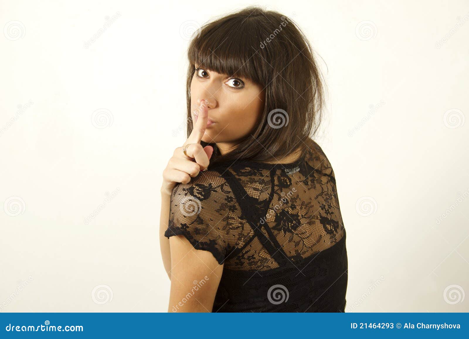 Shhhhhhhh stock image. Image of person, color, femininity - 21464293