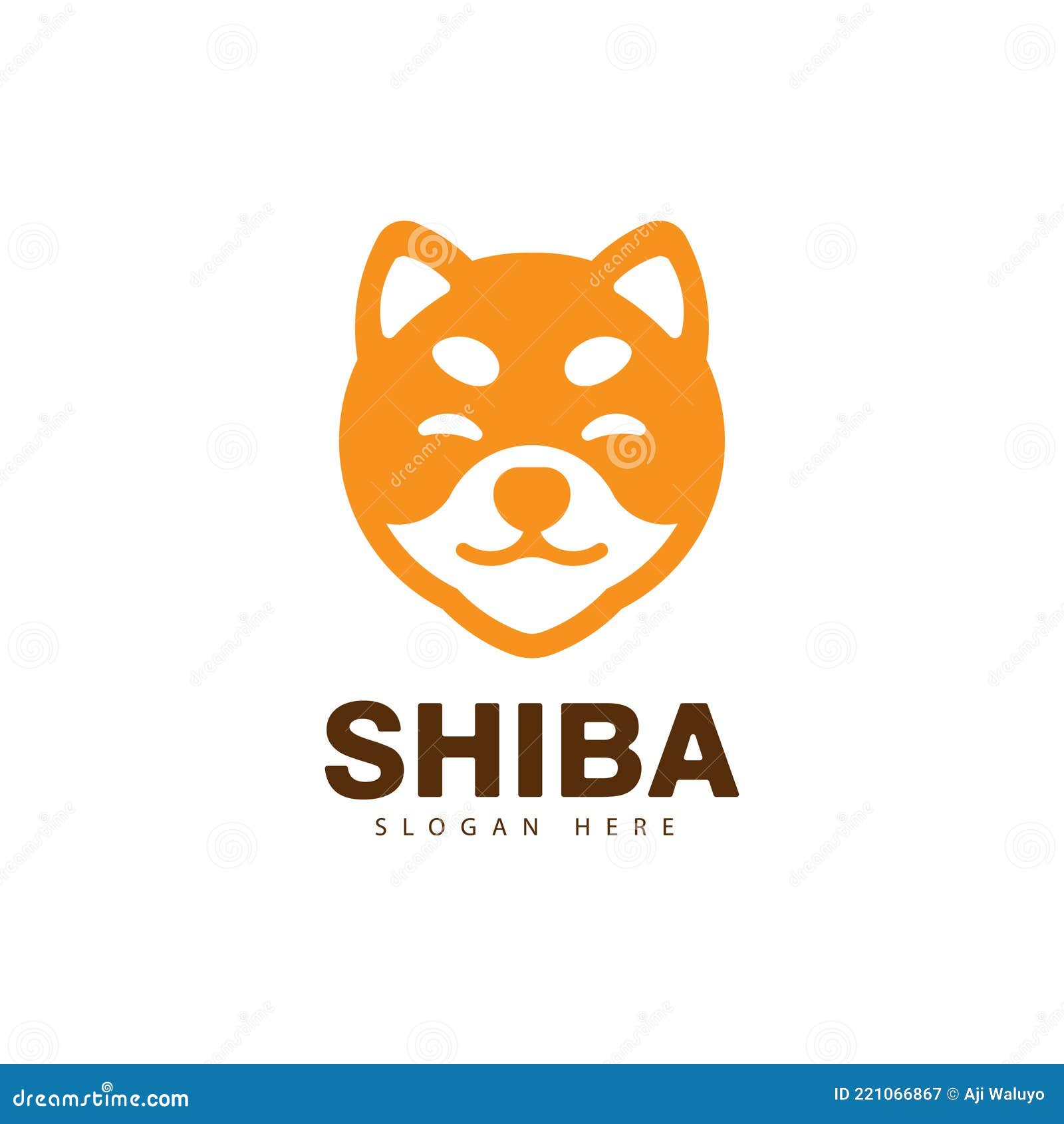 Shiba Inu Logo 1 stock vector. Illustration of japan - 221066867