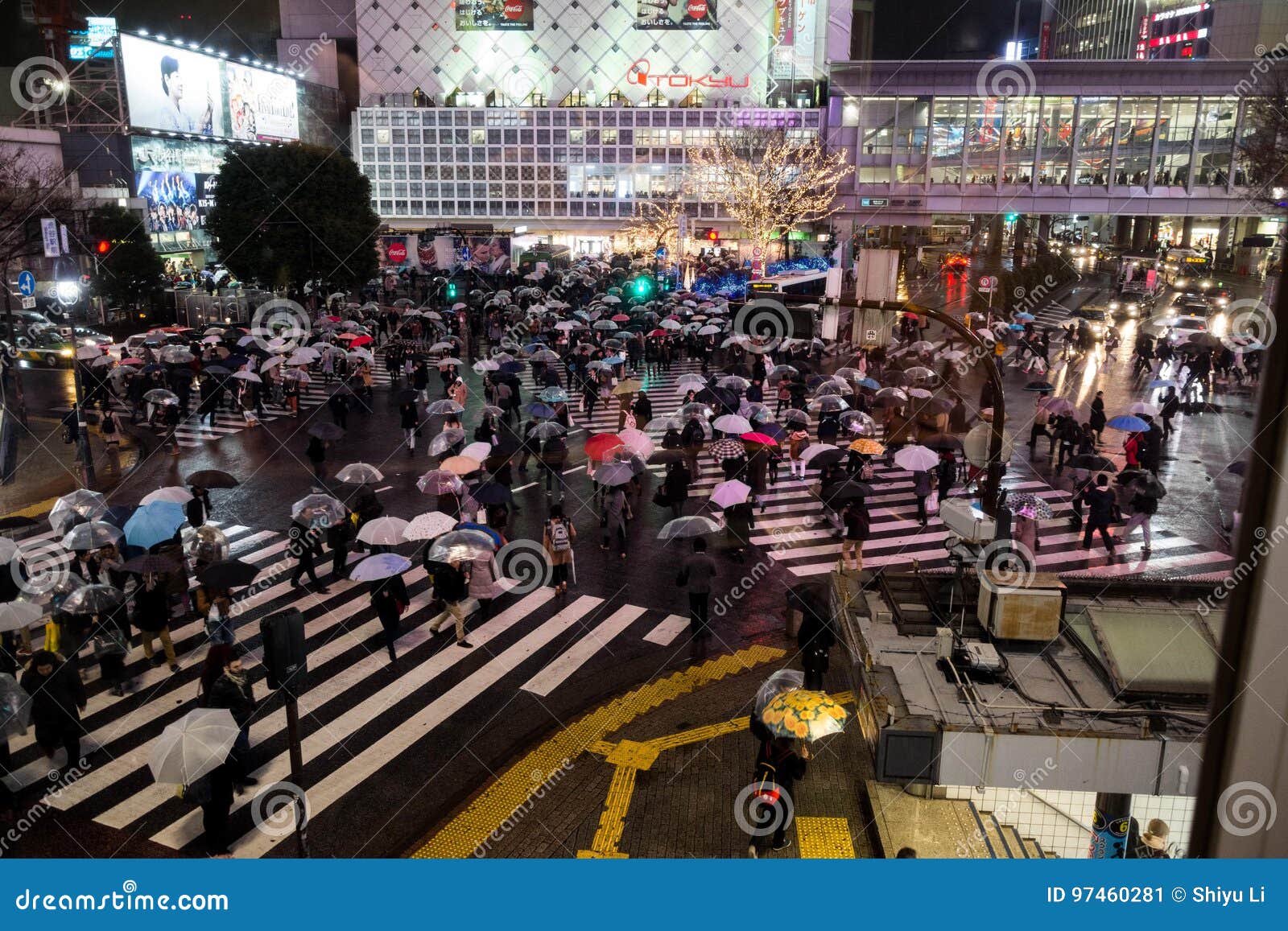 Shibuya busy crossing editorial photo. Image of asian - 97460281