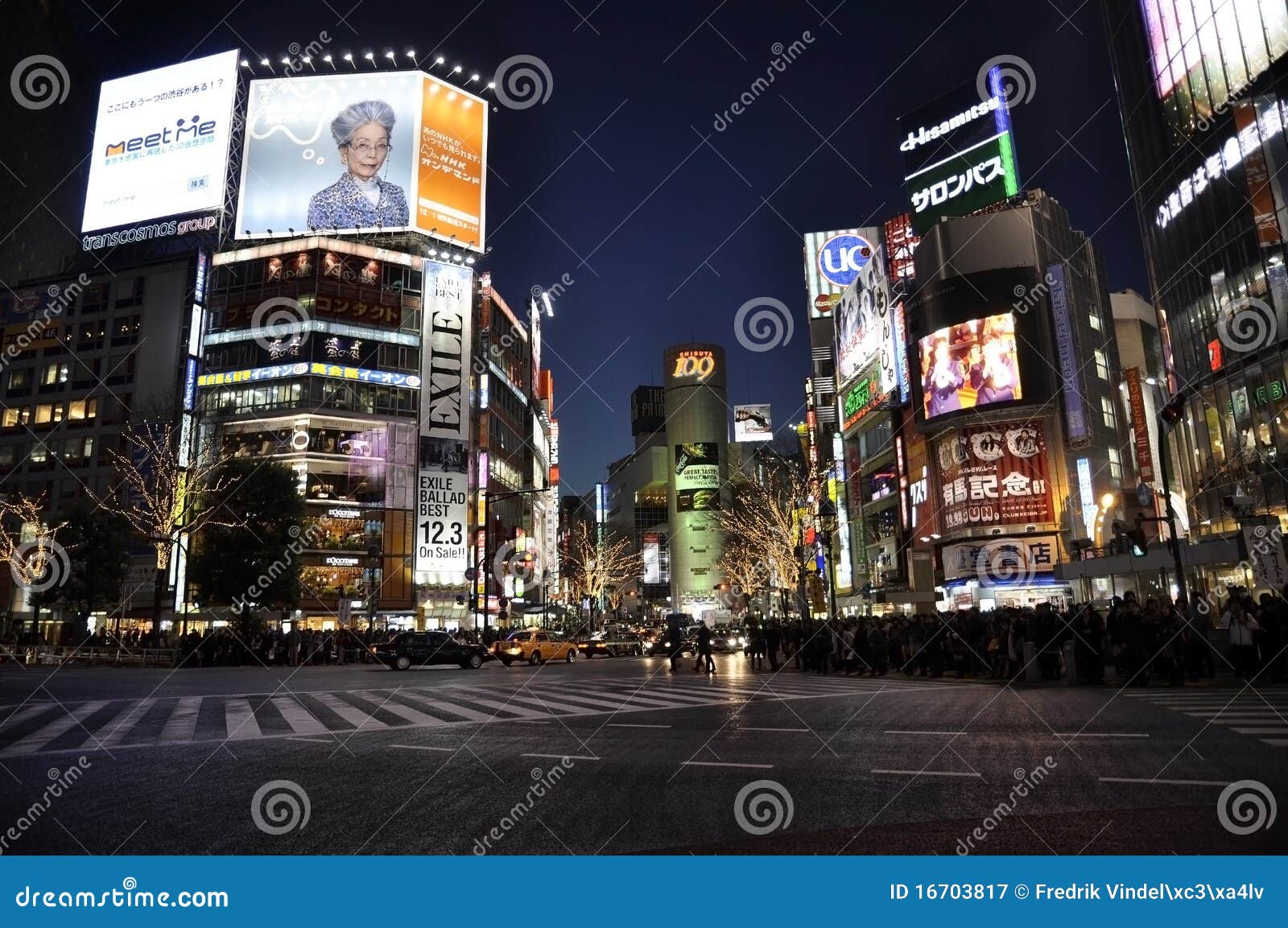 Shibuya Crossing From Top View In Tokyo Stock Photography ...