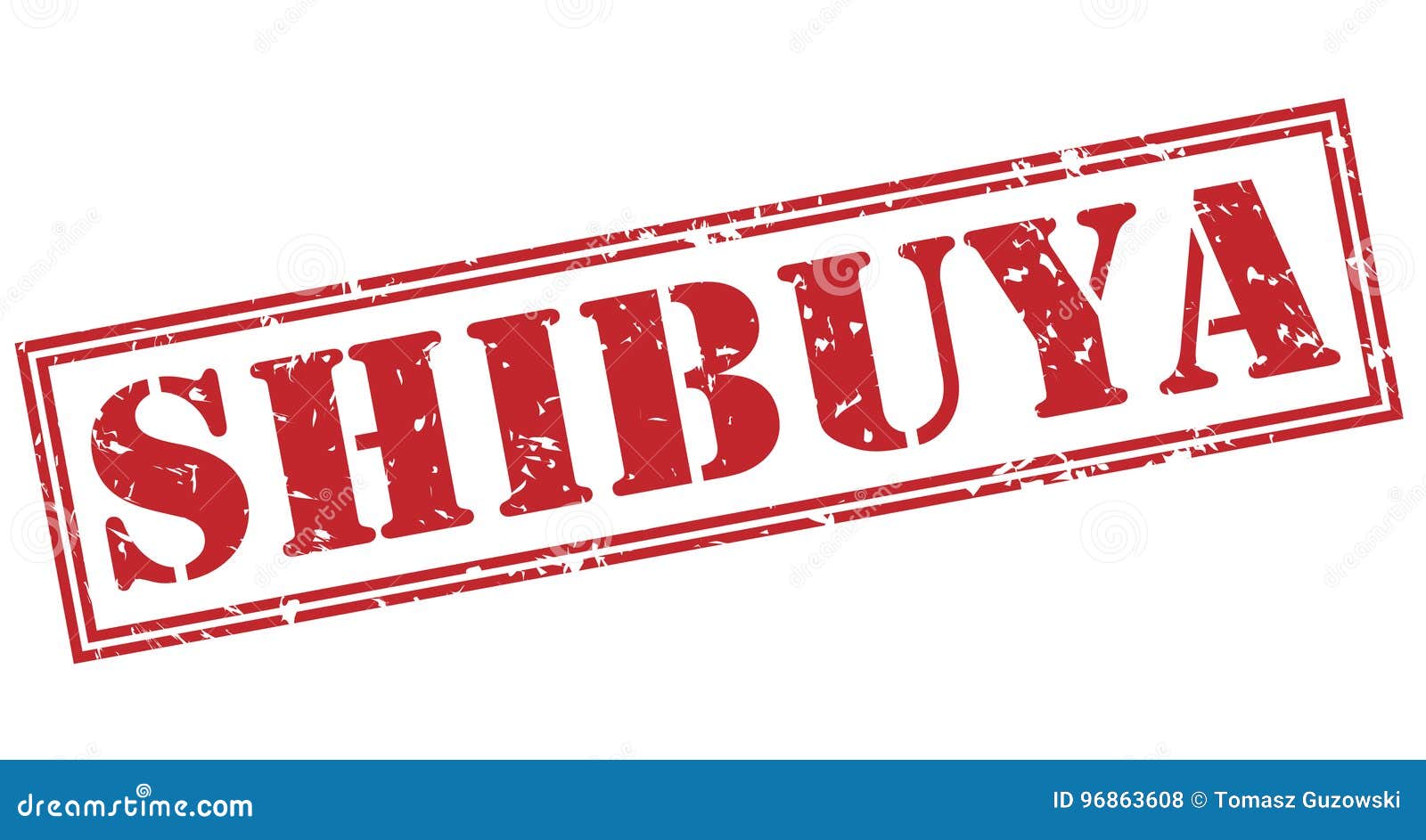 Shibuya Red Stamp Stock Photography | CartoonDealer.com #98302460