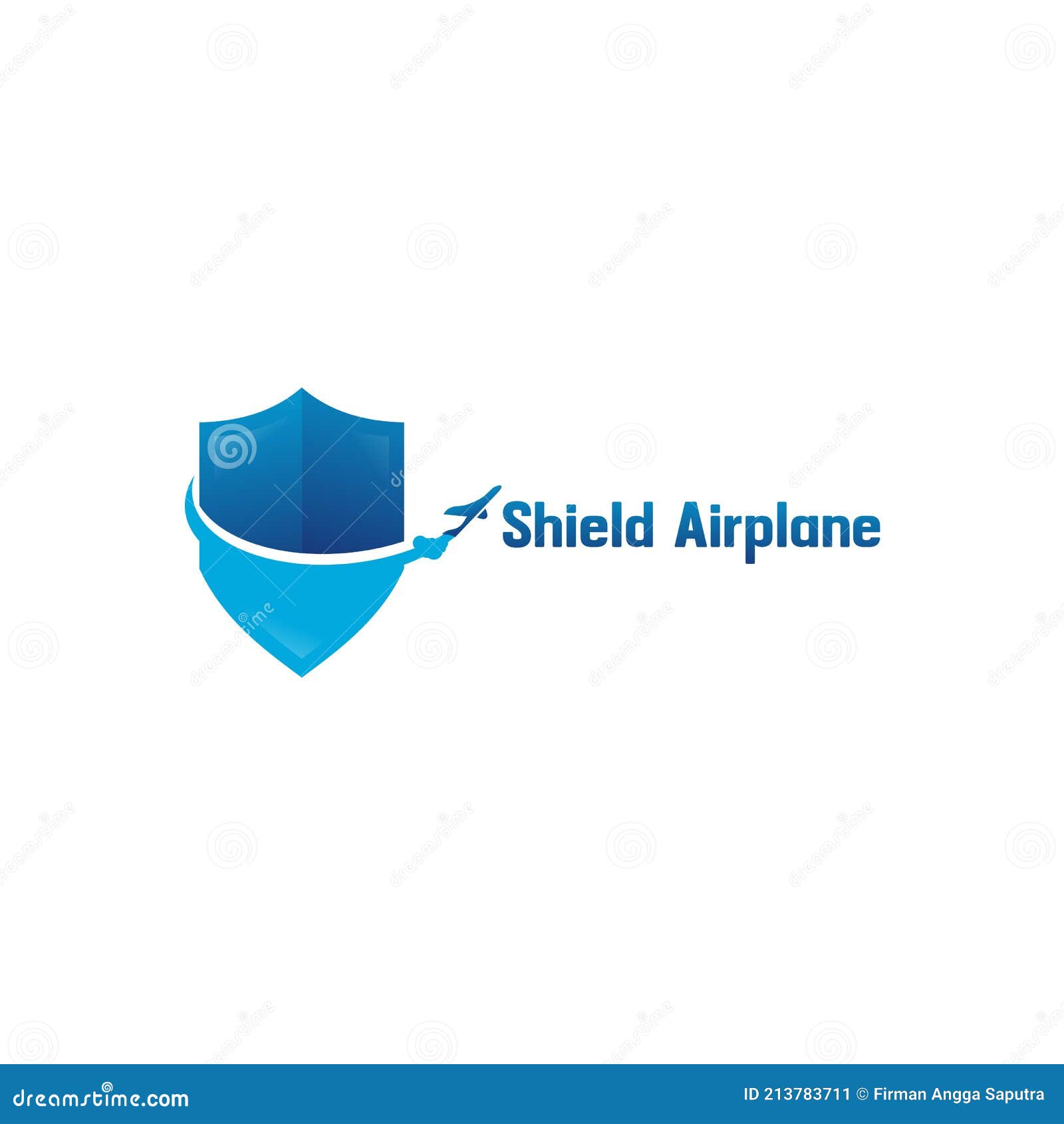 Shield Airplane Logo Inspirations Template Stock Vector - Illustration ...