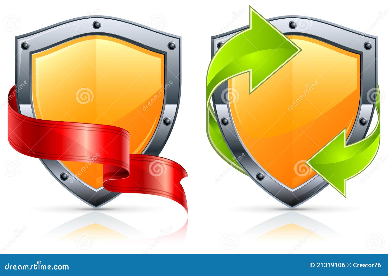 Shield Arrows Ribbon Stock Illustrations – 151 Shield Arrows Ribbon ...