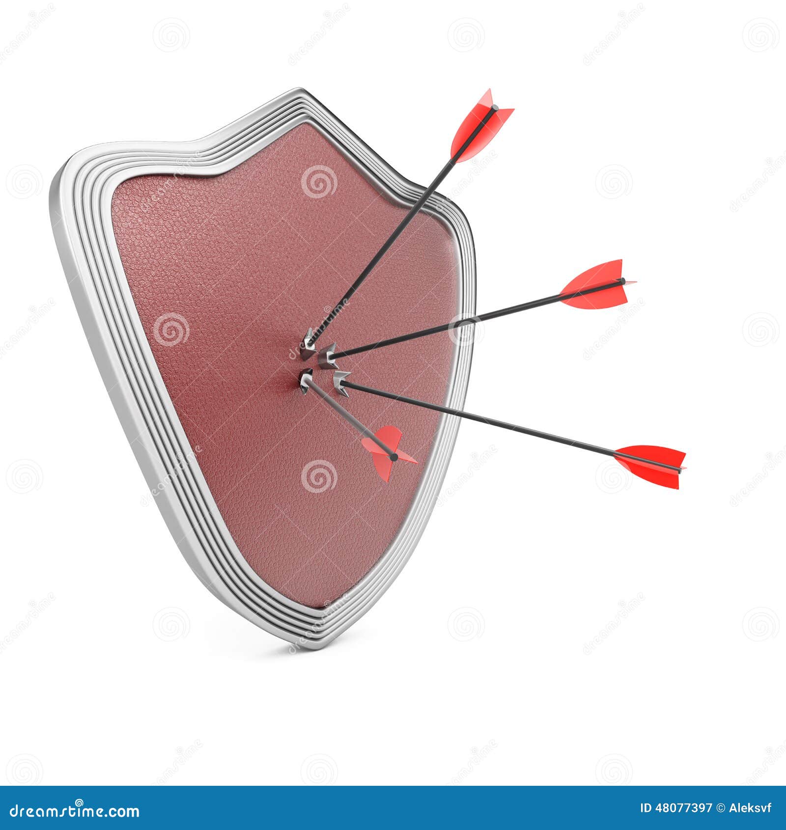 Shield and arrows stock illustration. Illustration of guard - 48077397