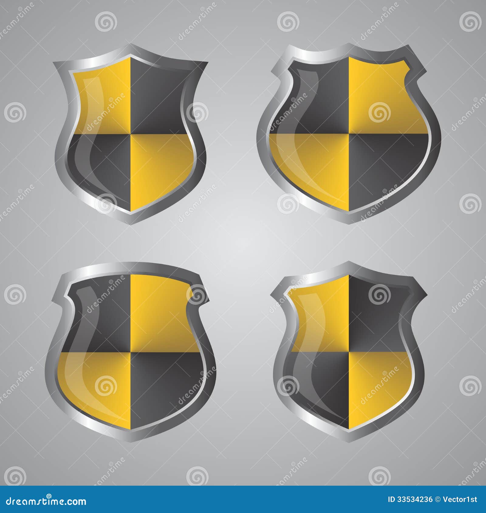 Shield art stock vector. Illustration of object, icon - 33534236