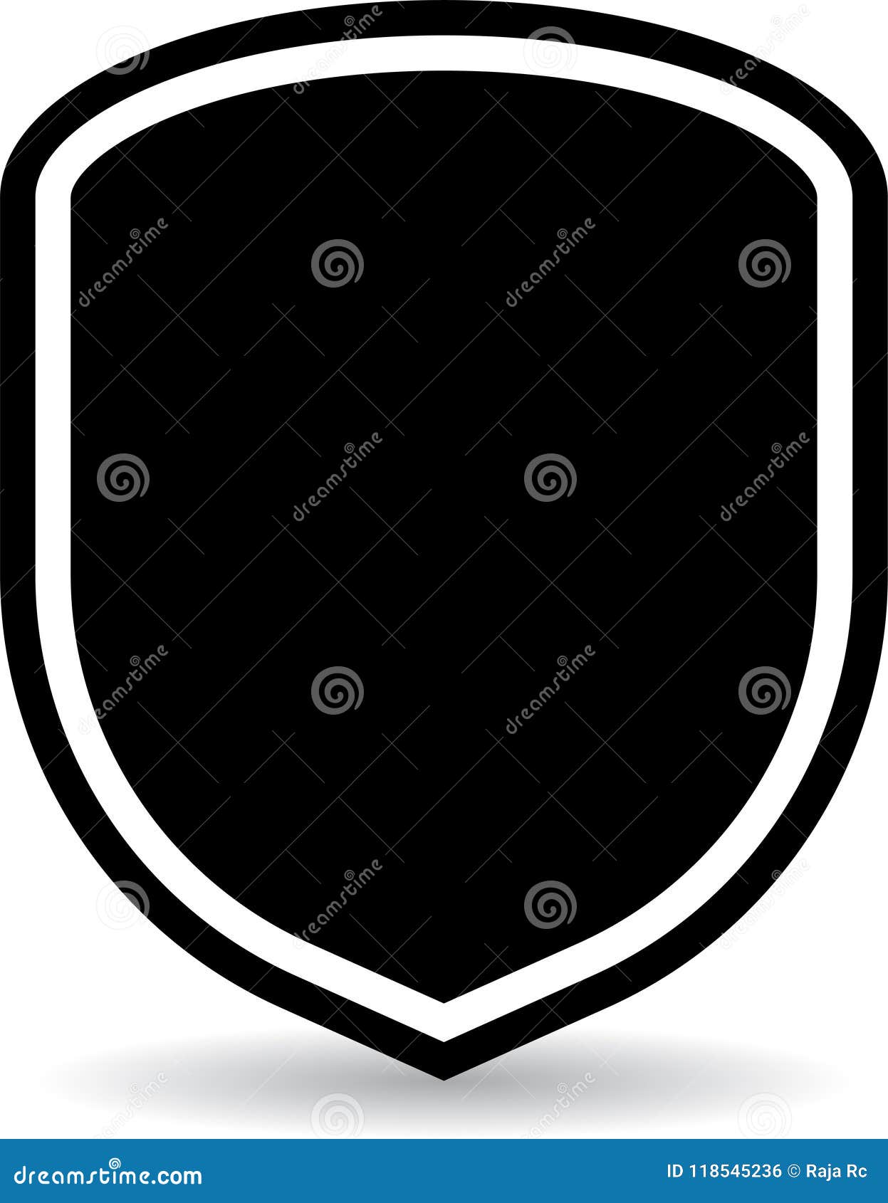 Shield badge icon stock illustration. Illustration of armor - 118545236