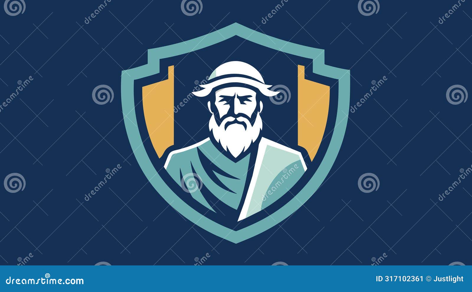 A Shield Bearing the Emblem of a Stoic Philosopher Representing the ...
