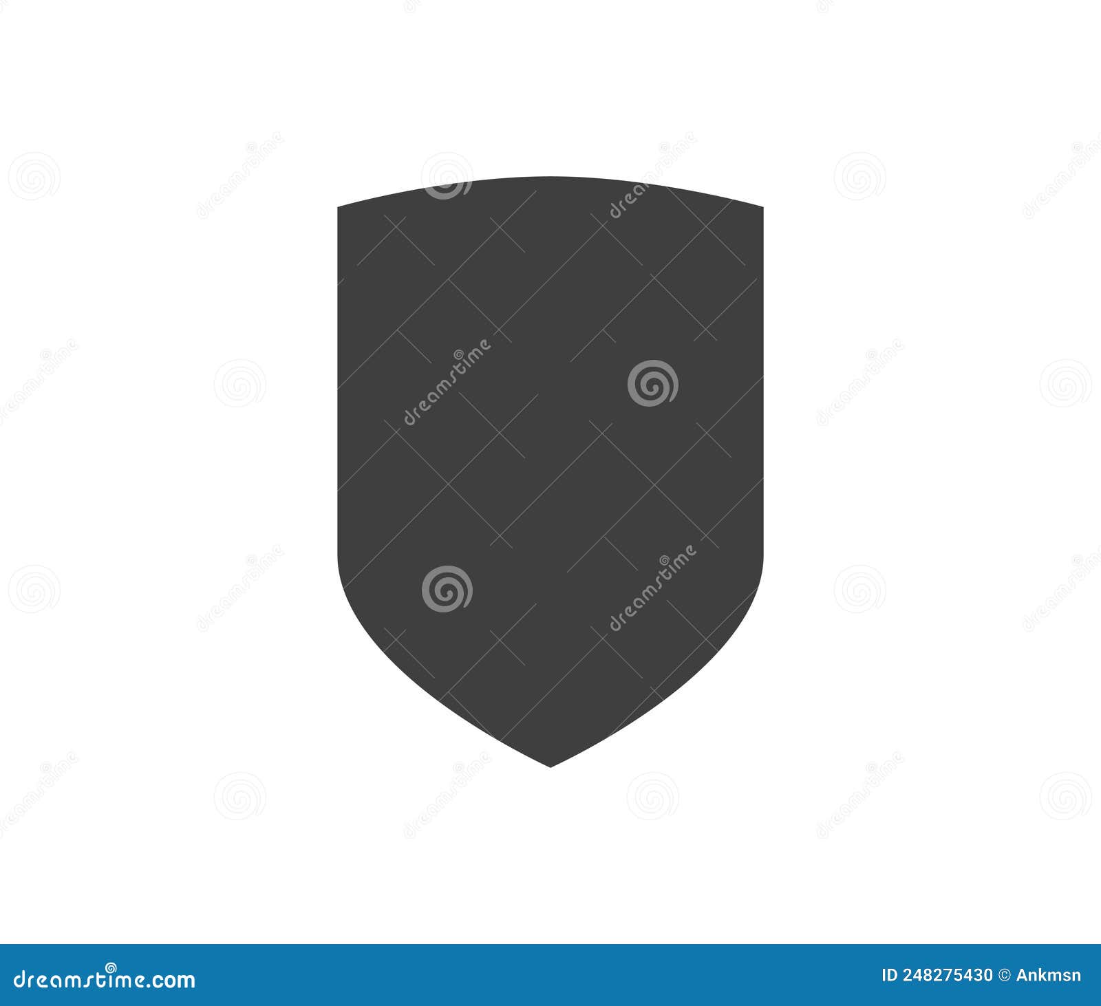 Shield Black and White Logo. Guarantee, Insignia and Guard Symbol Stock ...