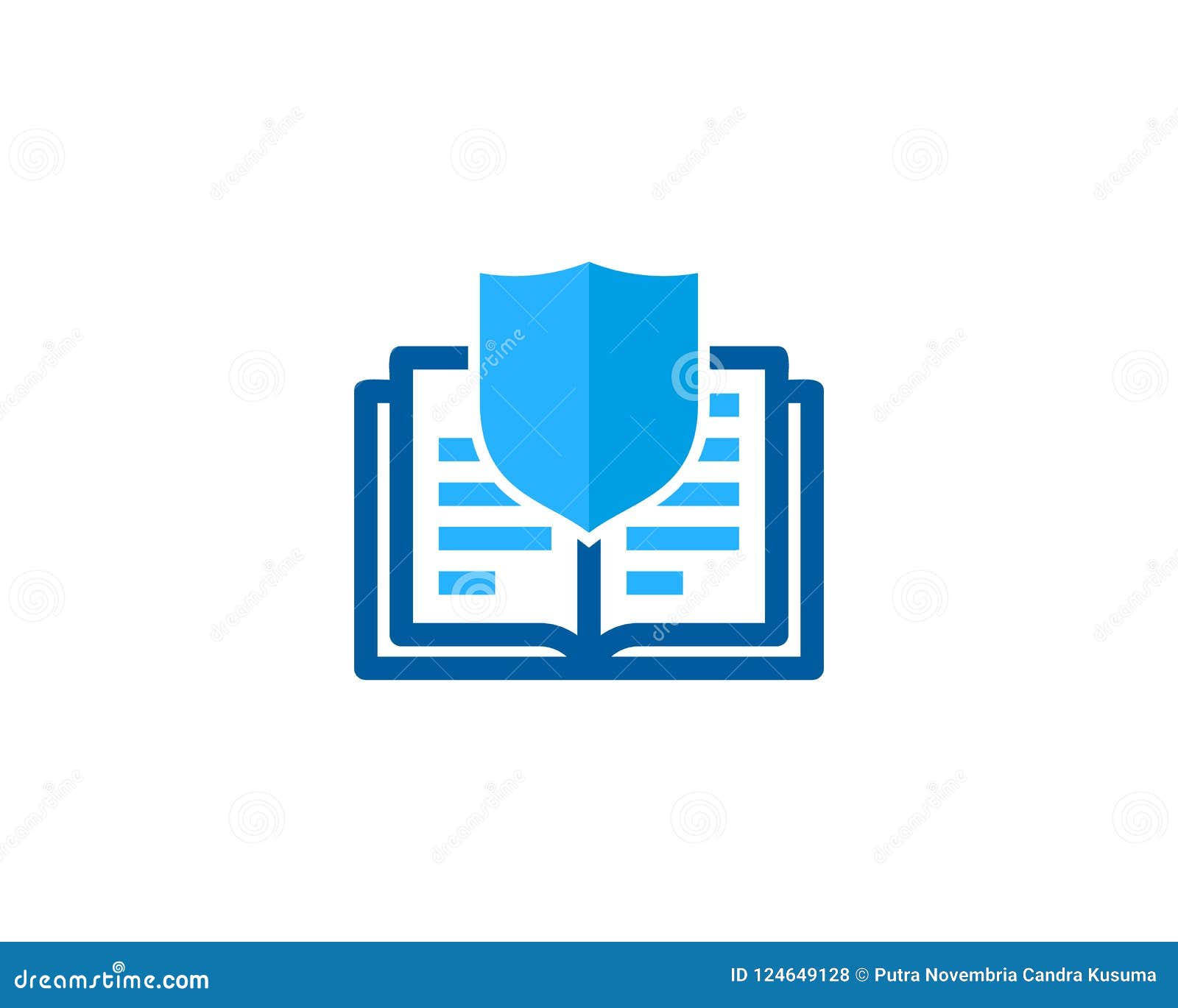 Shield Book Logo Icon Design Stock Vector - Illustration of idea ...