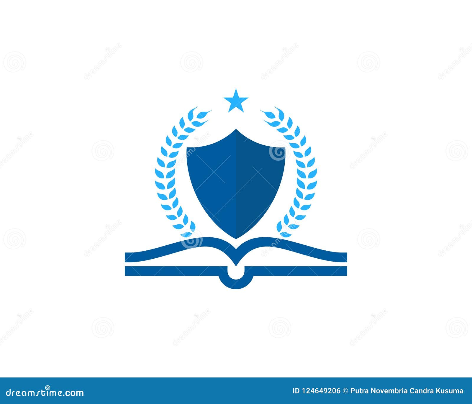 Shield Book Logo Icon Design Stock Vector - Illustration of design ...