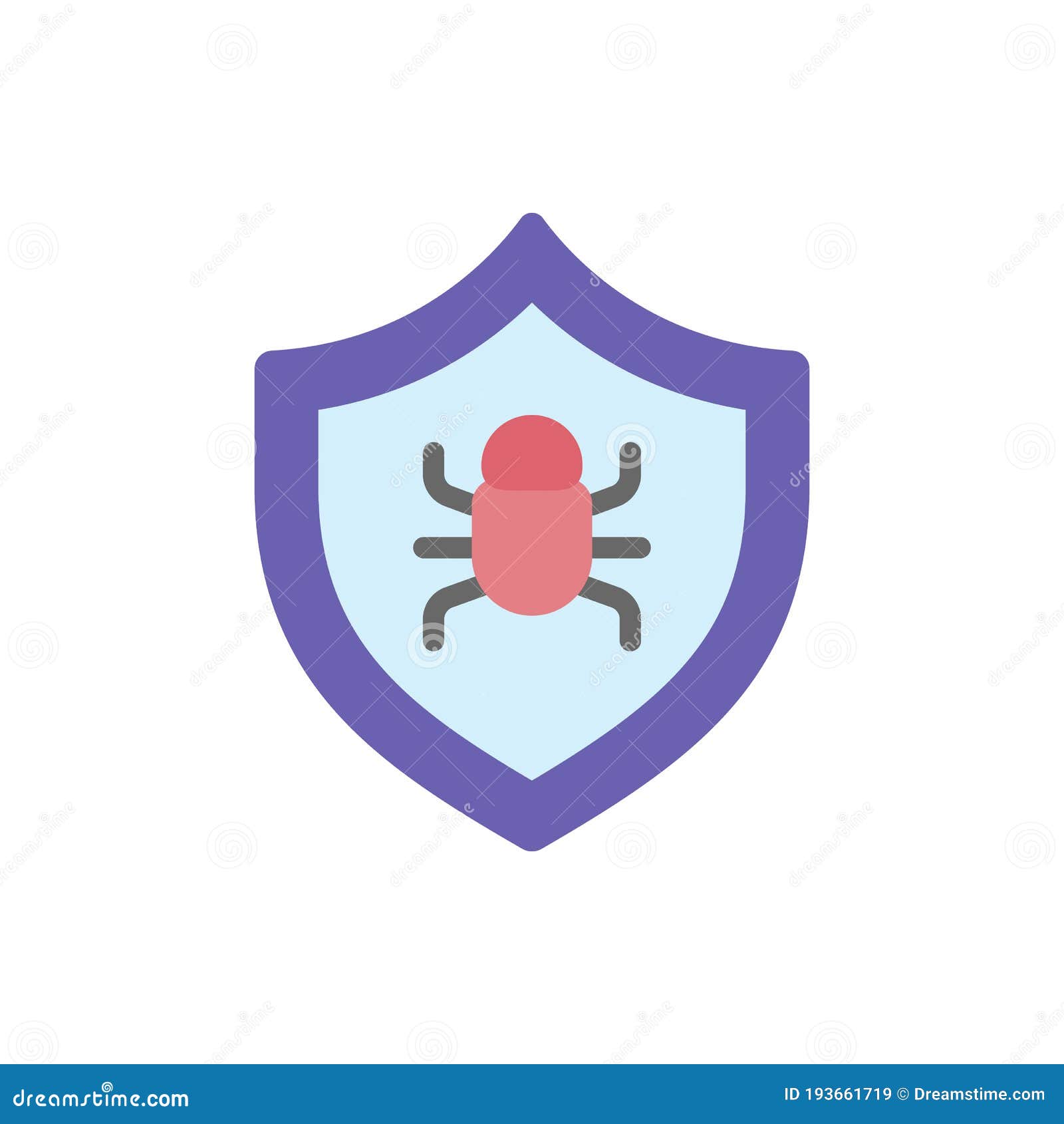 Shield Bug Cyber Attack Icon. Simple Color Vector Elements of Hacks Icons for Ui and Ux, Website ...