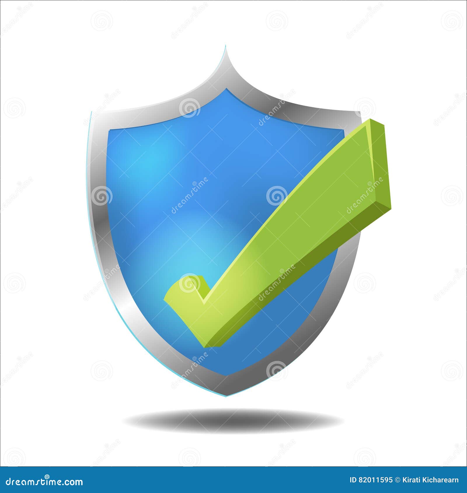Shield With Check Mark Icon Vector | CartoonDealer.com #88889933