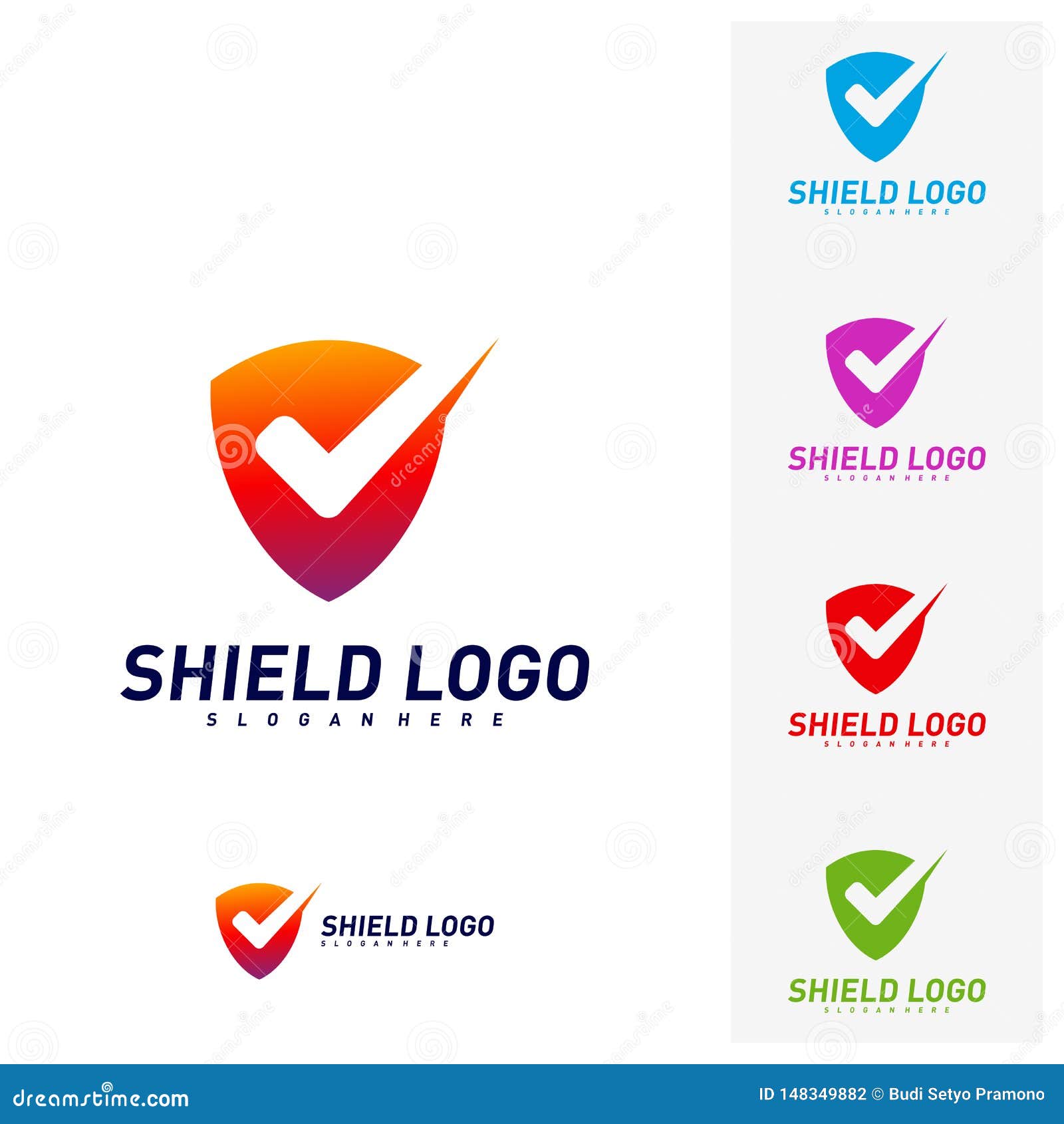 Shield Check Logo Design Concept Vector. Shield Quality Vector ...