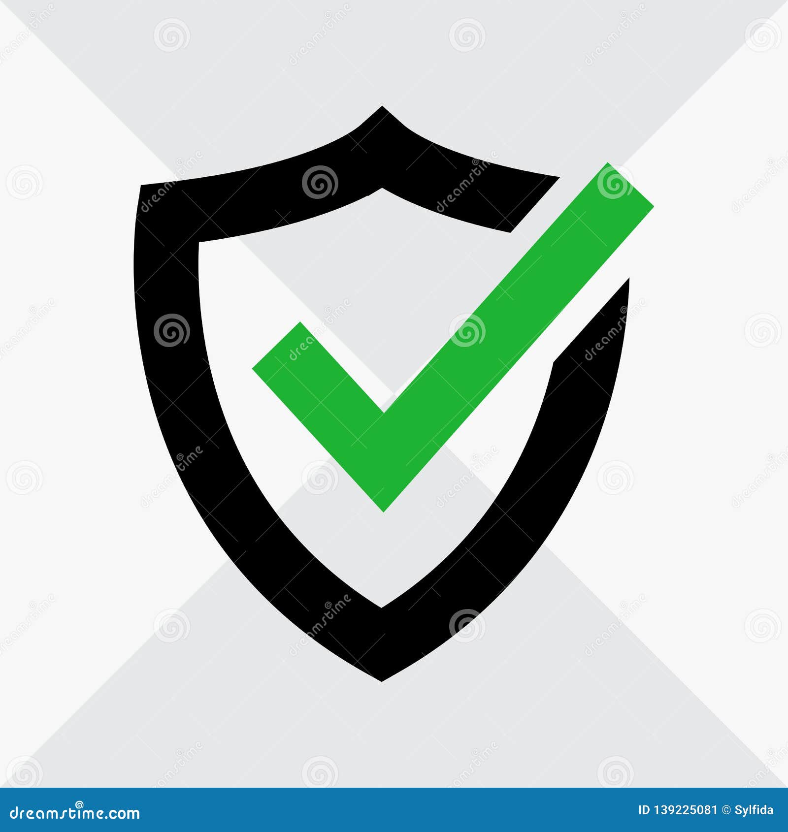 Shield with Check Mark, Approved Icon. Vector Illustration Stock ...