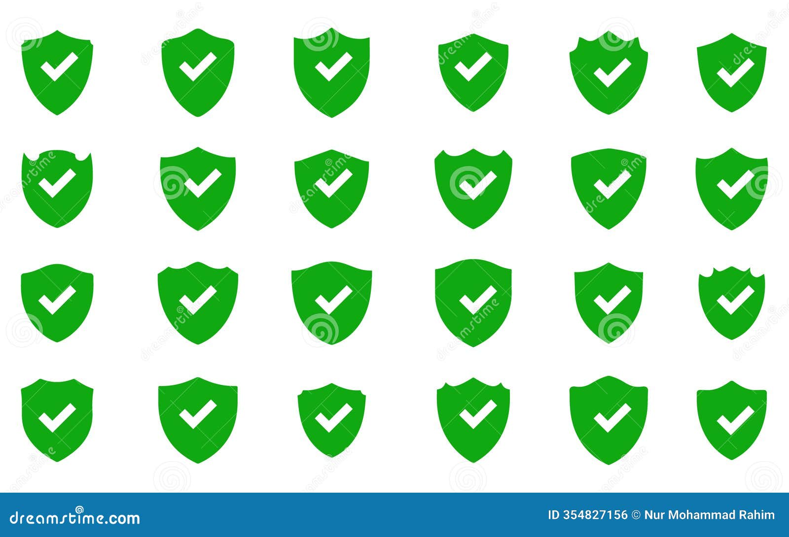 Shield with Check Mark Icon. Shield Check Mark Logo. Protection Approve ...