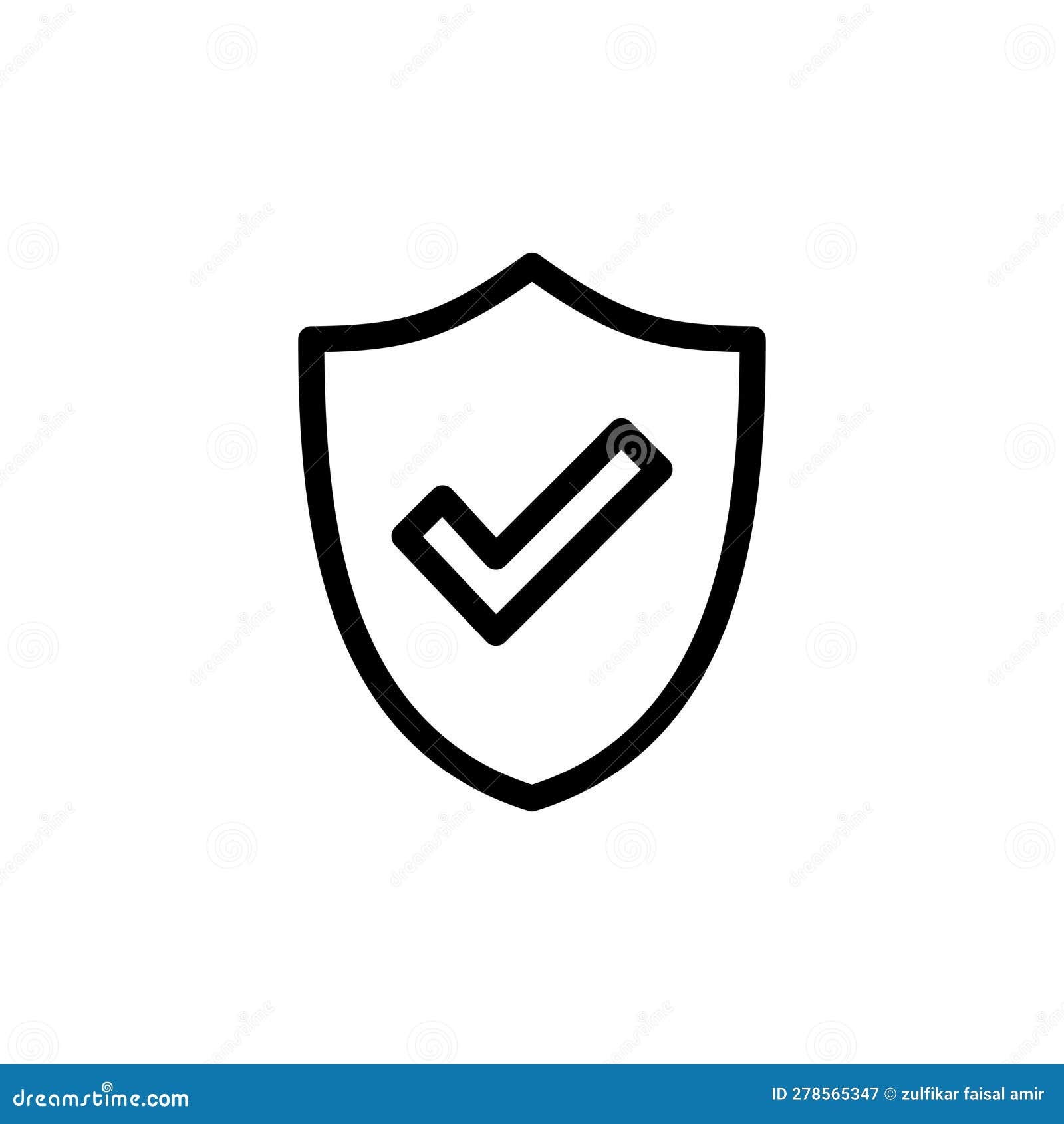 Shield Check Mark Icon . Protection Approve Sign. Safe Icon Vector ...