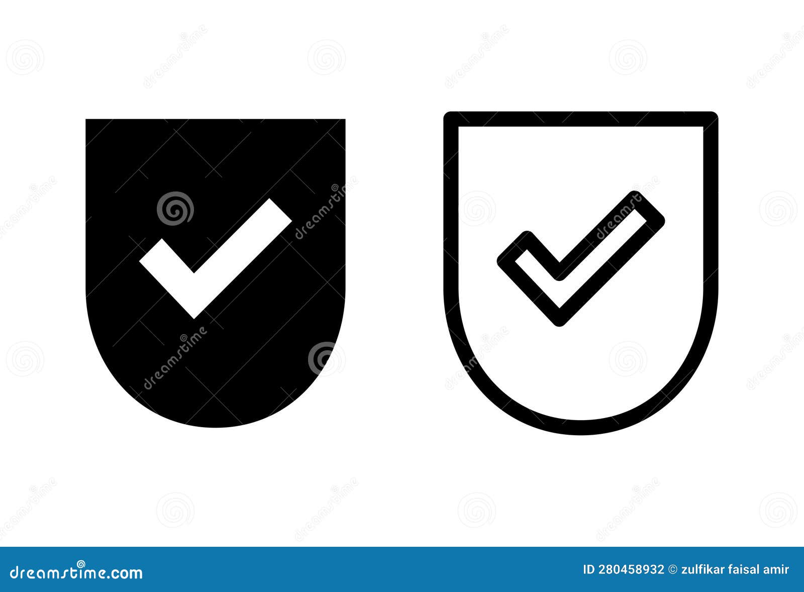 Shield Check Mark Icon . Protection Approve Sign. Safe Icon Vector ...