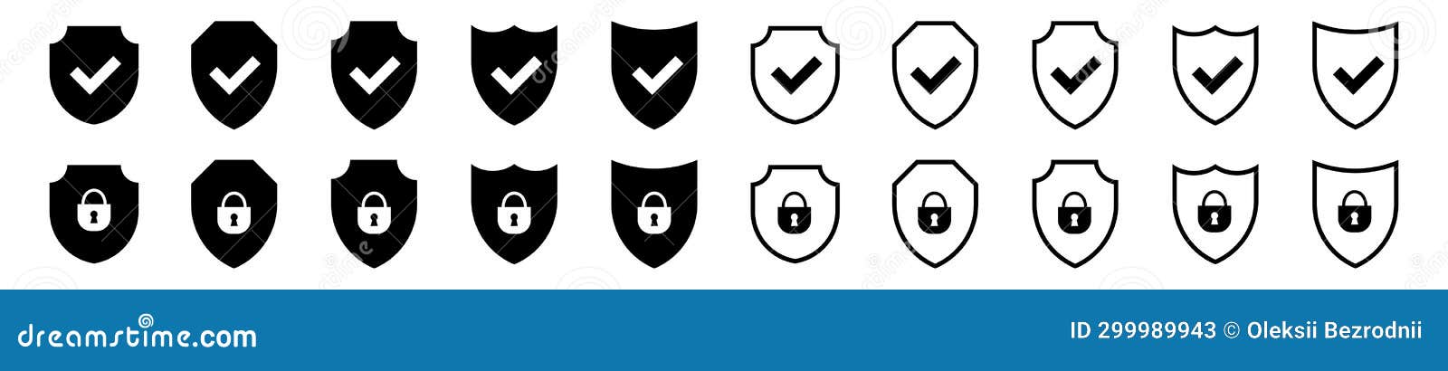 Shield Check Mark Icon . Protection Secure Lock Vector Sign Stock ...