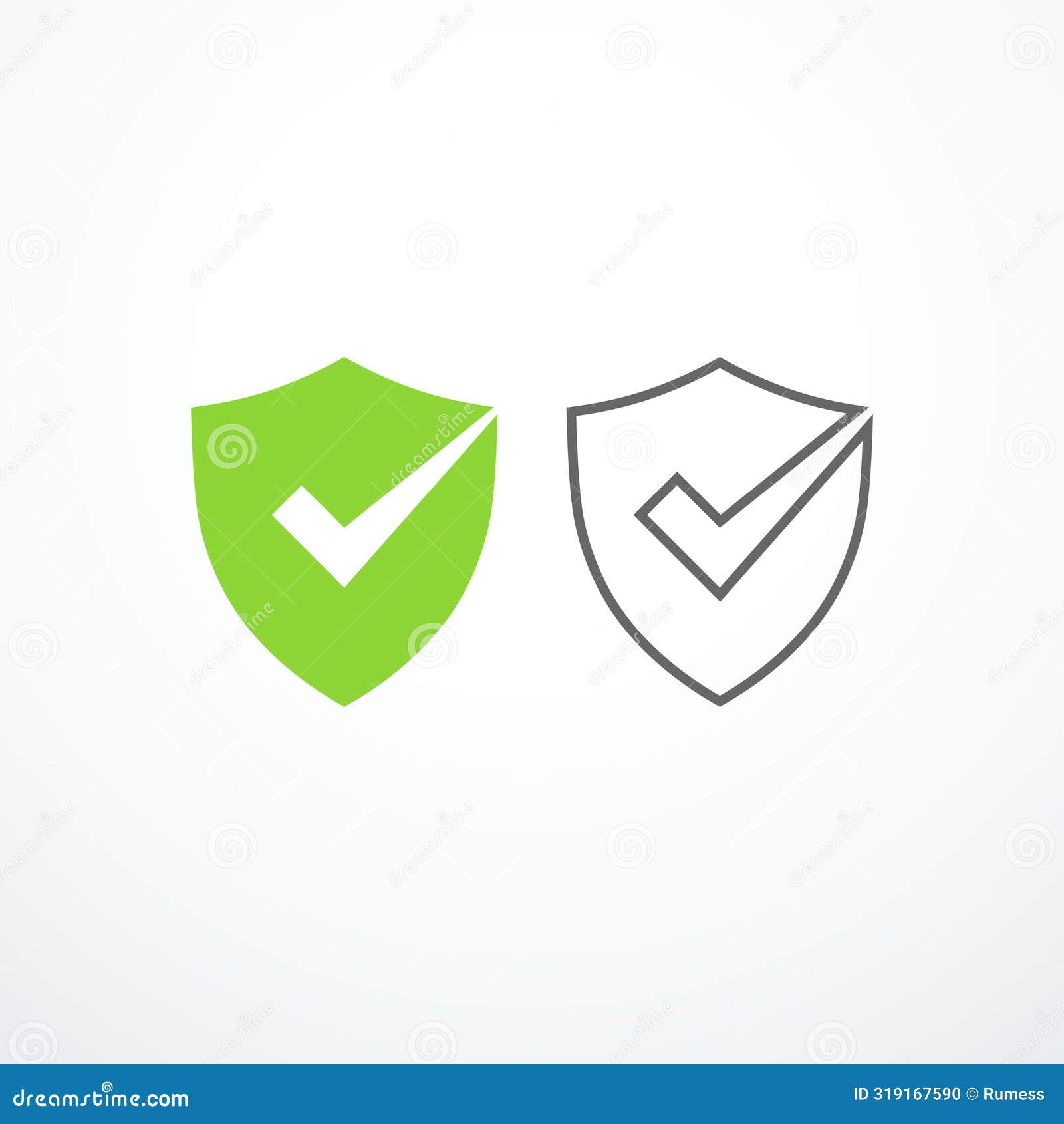 Shield Check Mark Icon Set. Vector Illustration Stock Vector ... Shield Check Mark Icon Set. Vector Illustration Stock Vector ...
