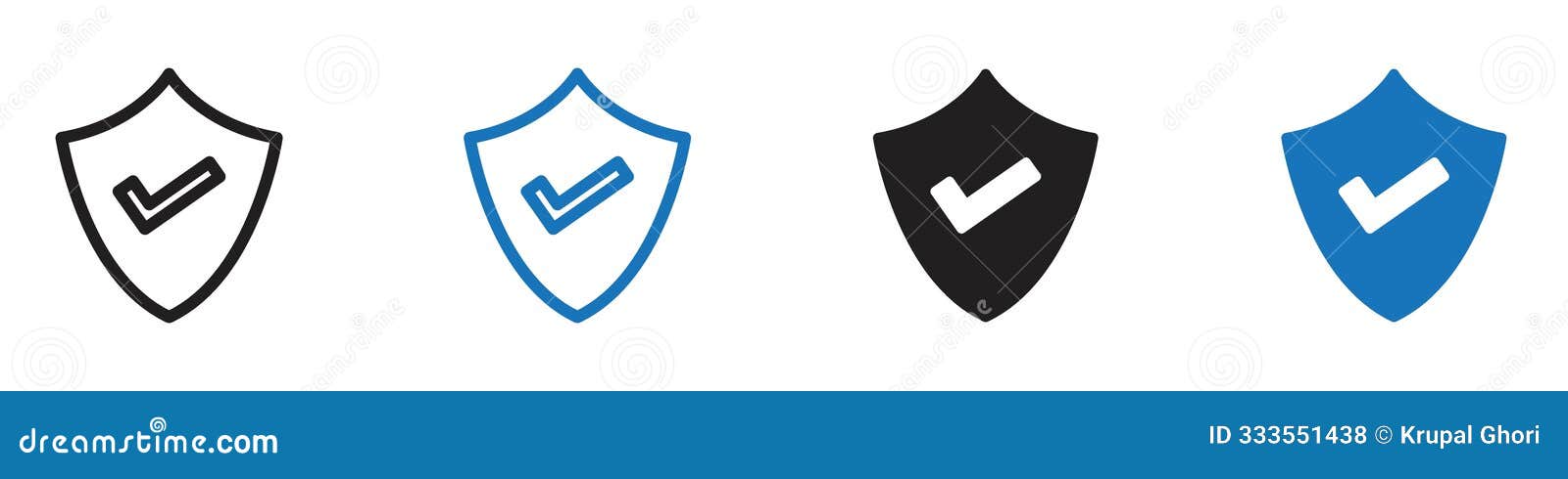 Shield With Check Mark Icon Set On Black Circle. Defense, Security With ...