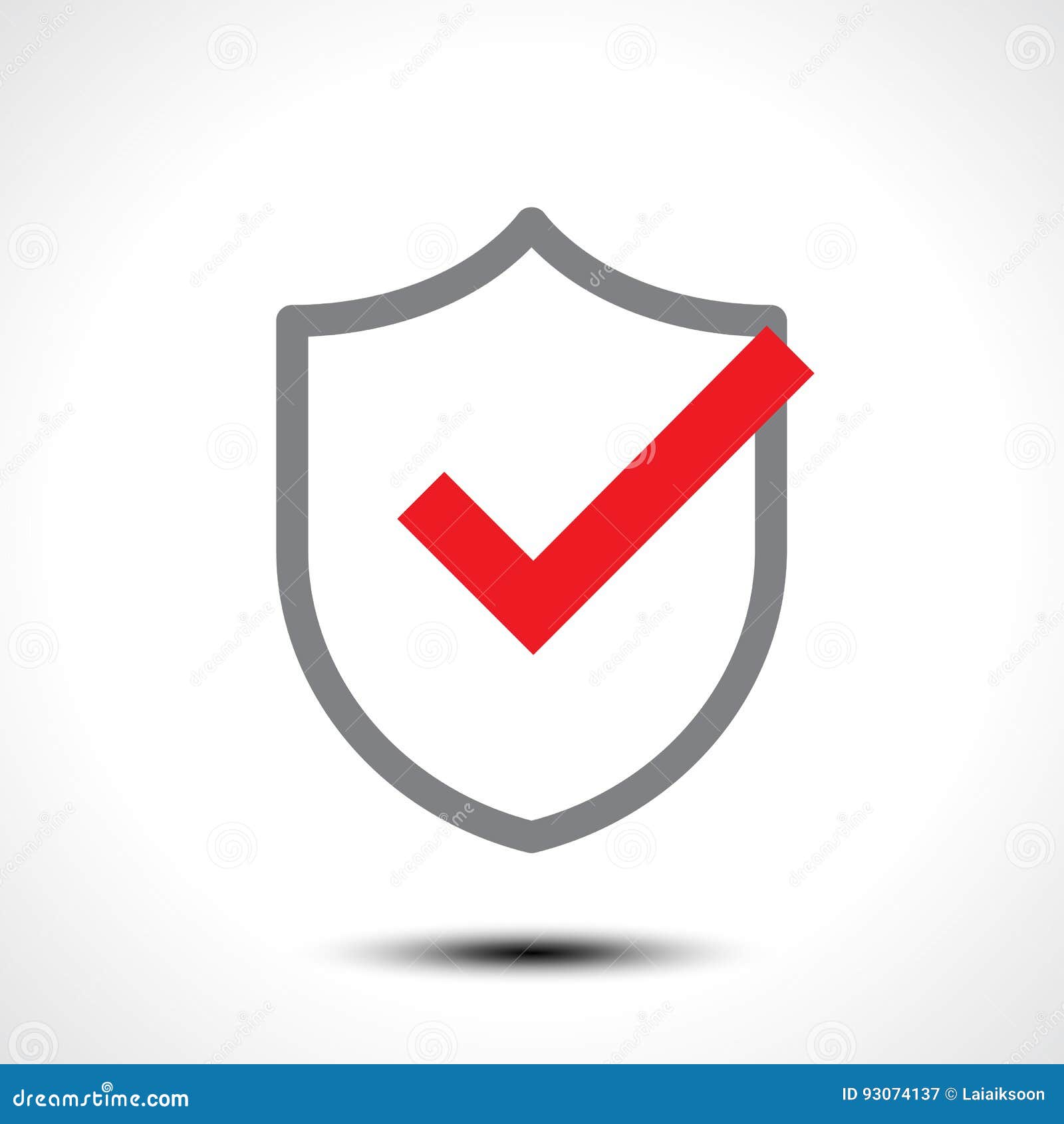 Shield Check Mark Logo Icon Design Template Element Stock Vector ...