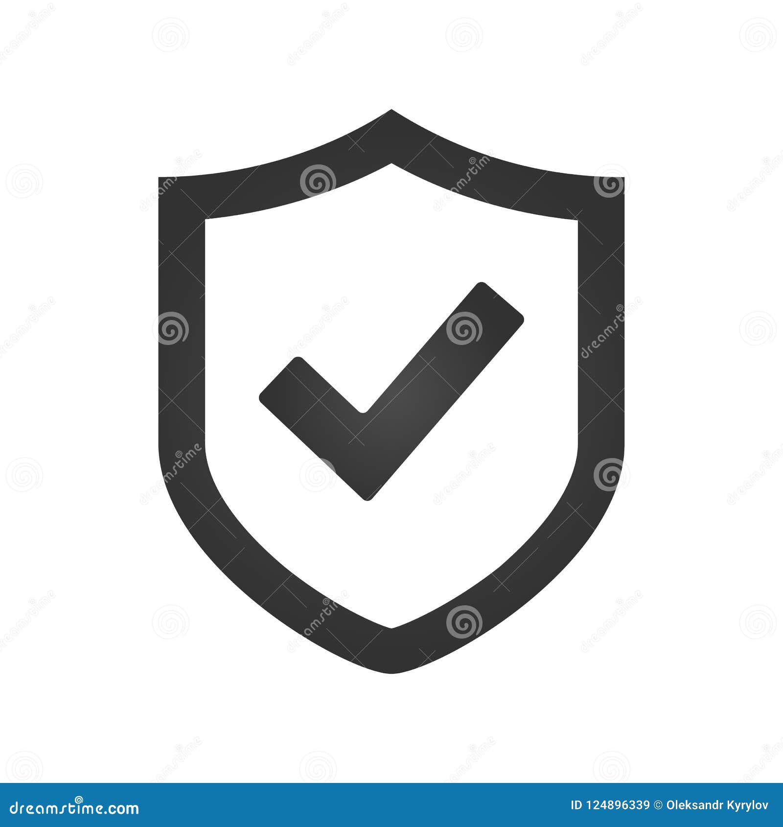 Shield Check Mark Logo Icon Design Template, Vector Illustration. Stock ...