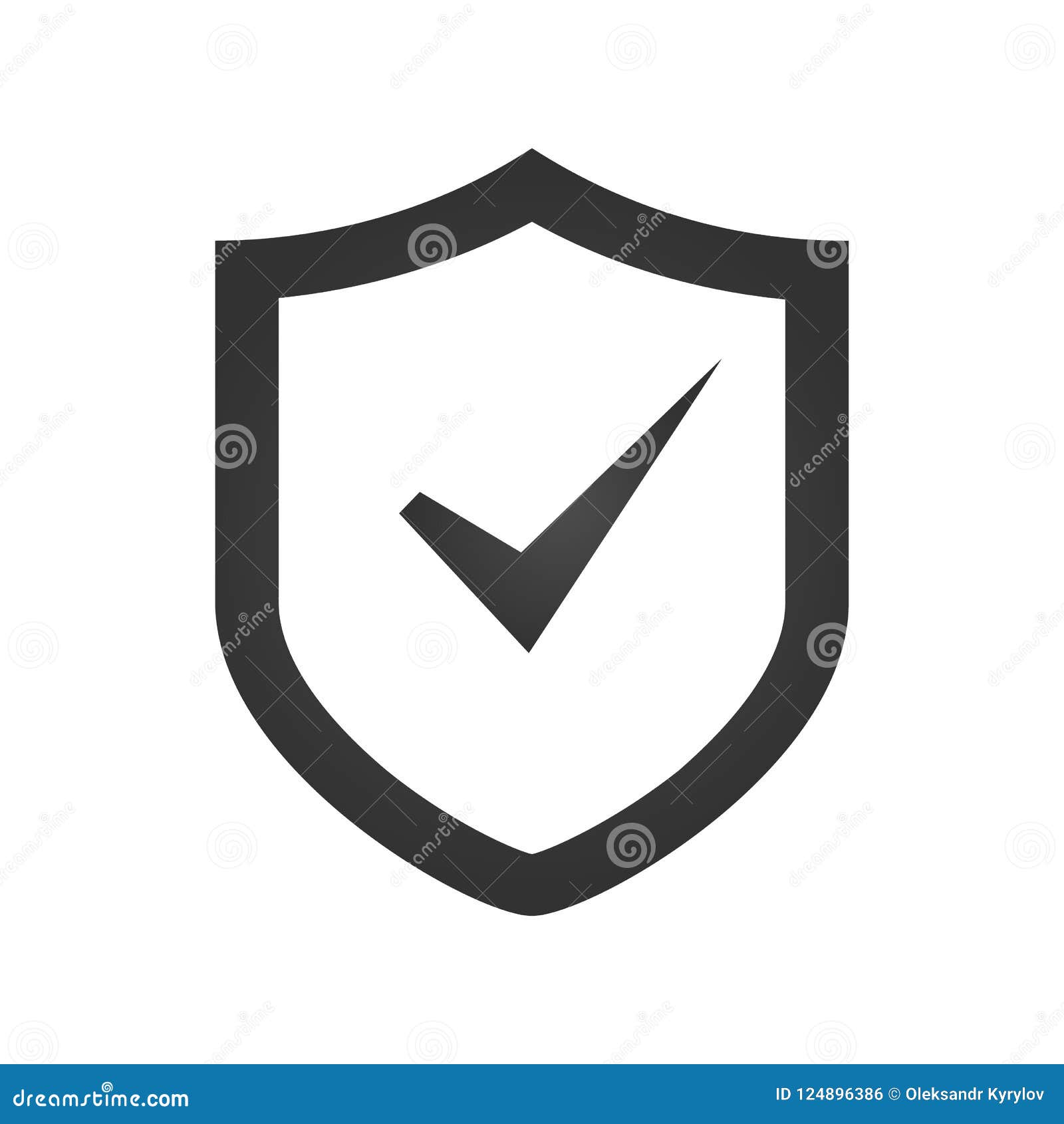 Shield Check Mark Logo Icon Design Template, Vector Illustration. Stock ...