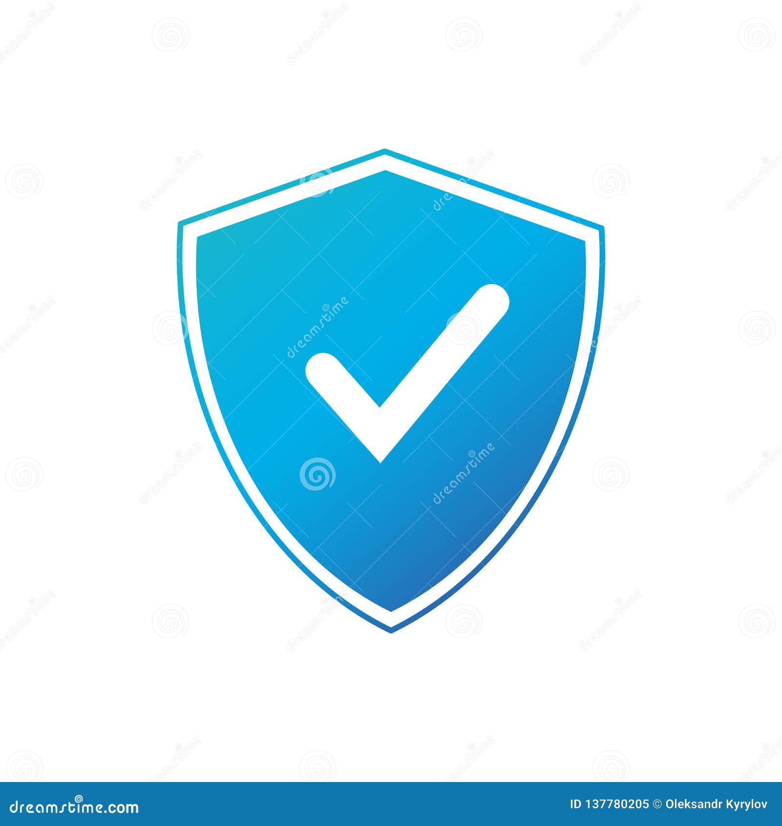 Shield Check Mark Logo Icon Design Template, Vector Illustration ...