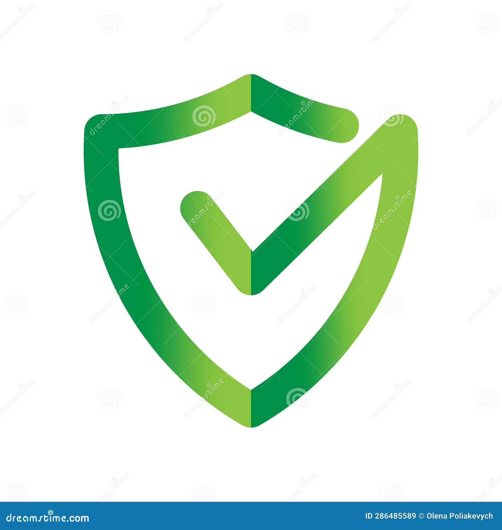 Shield Check Mark Logo Icon. Vector Illustration. Eps 10 Stock ...