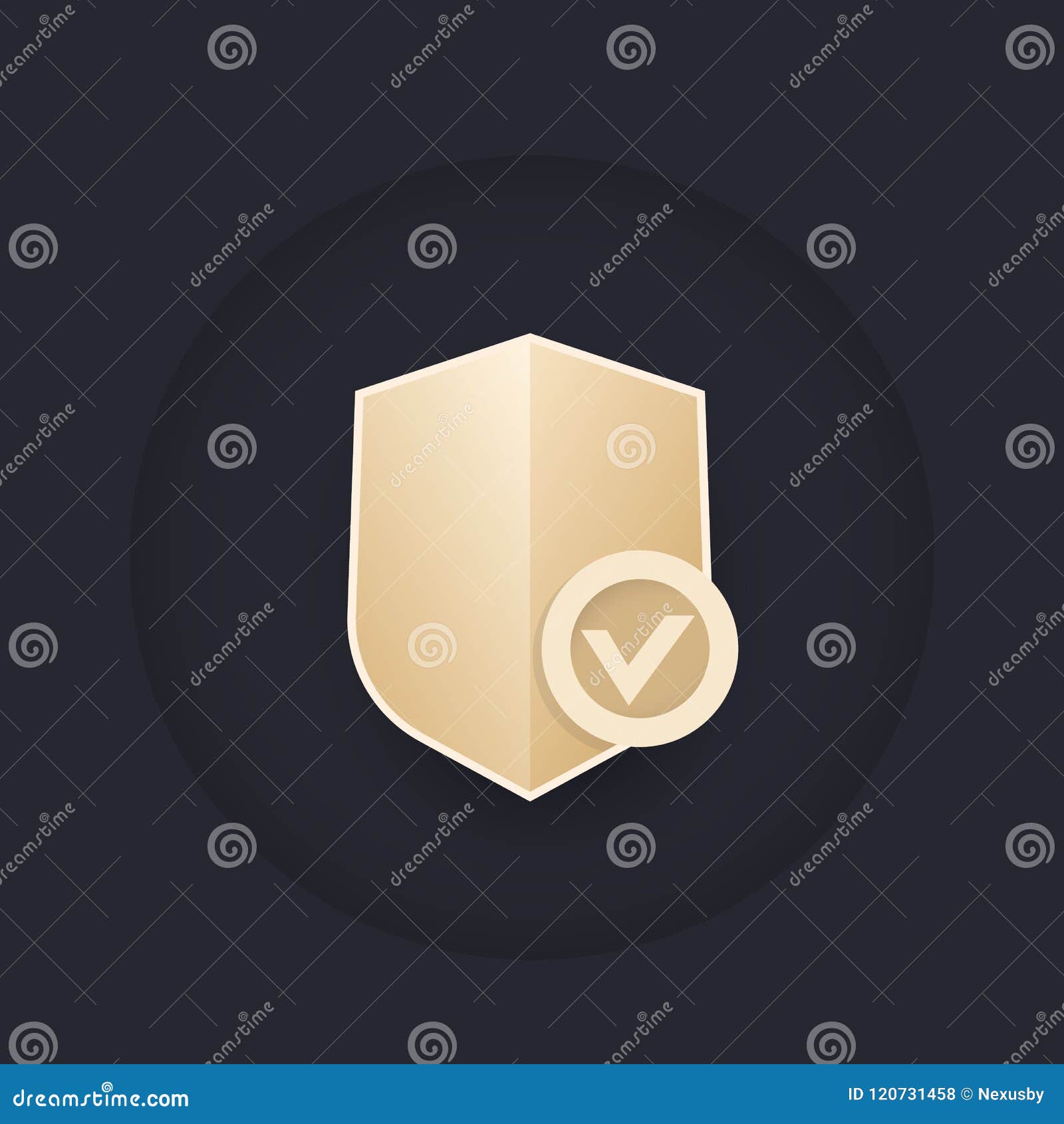 Shield with Check Mark, Security Vector Logo Stock Vector ...