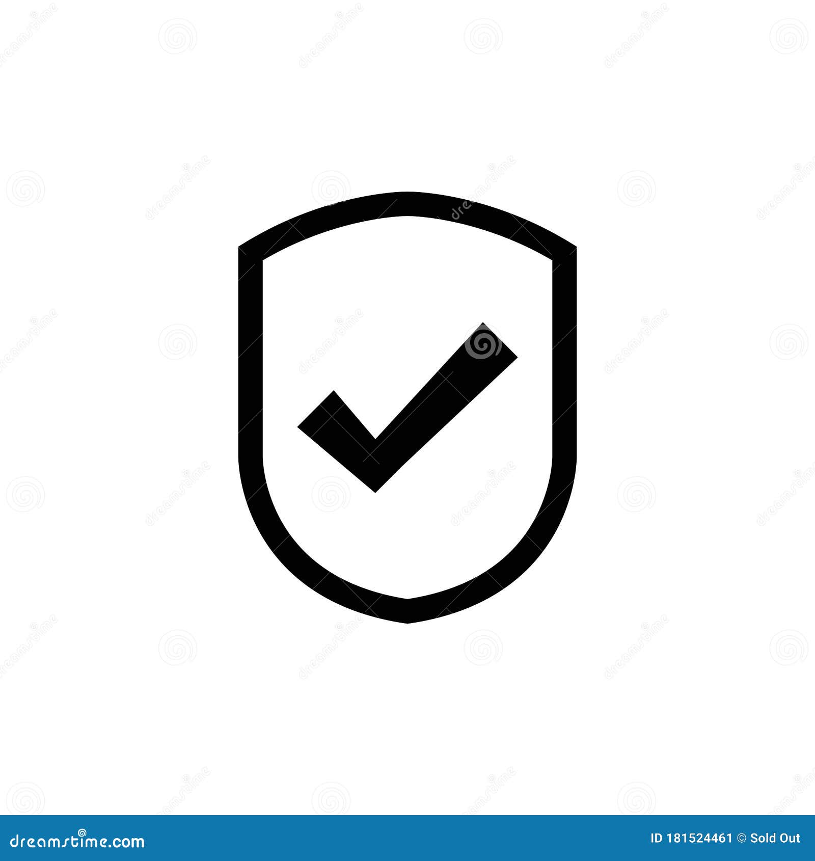 Shield Checkmark Icon Vector Illustration Stock Vector - Illustration ...