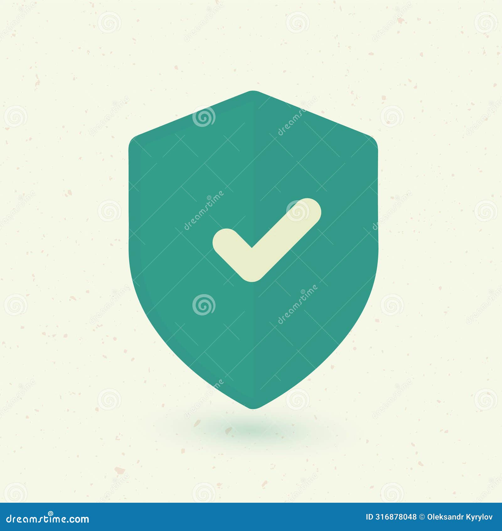 Shield with a Checkmark in the Middle. Privacy Security Protection Icon ...