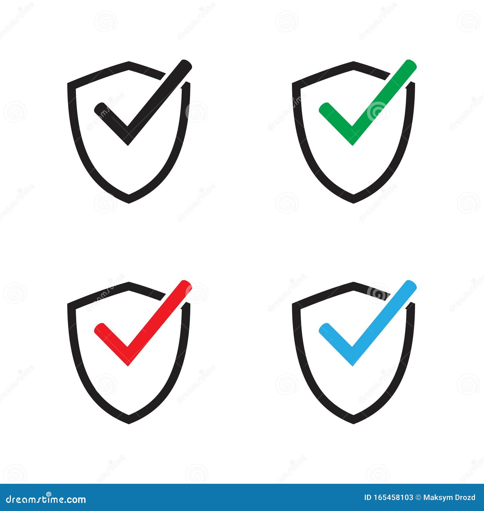 Shield with Checkmark Symbol. Tick Shield Security Icon. Vector Icon ... Shield with Checkmark Symbol. Tick Shield Security Icon. Vector Icon ...