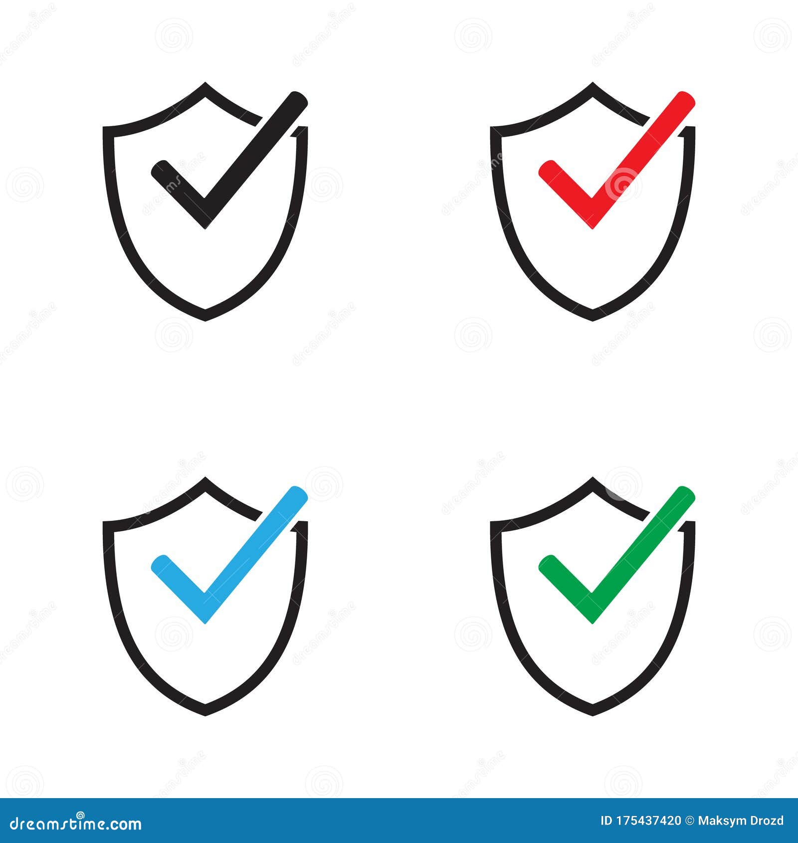 Shield with Checkmark Symbol. Tick Shield Security Icon. Vector Icon ... Shield with Checkmark Symbol. Tick Shield Security Icon. Vector Icon ...