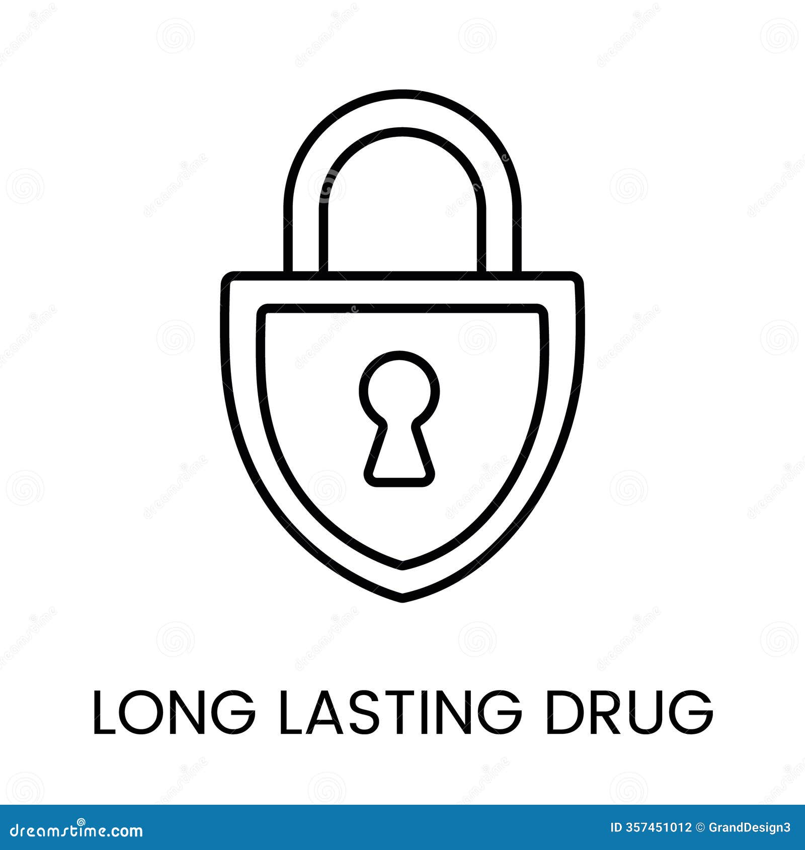 A Shield and Clock Icon in Vector, Representing Long-lasting Drug ...