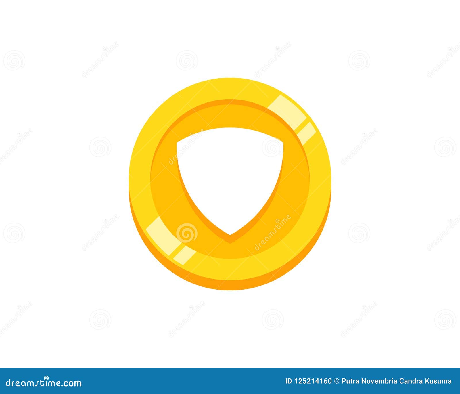 Shield Coin Logo Icon Design Stock Vector - Illustration of guard ...