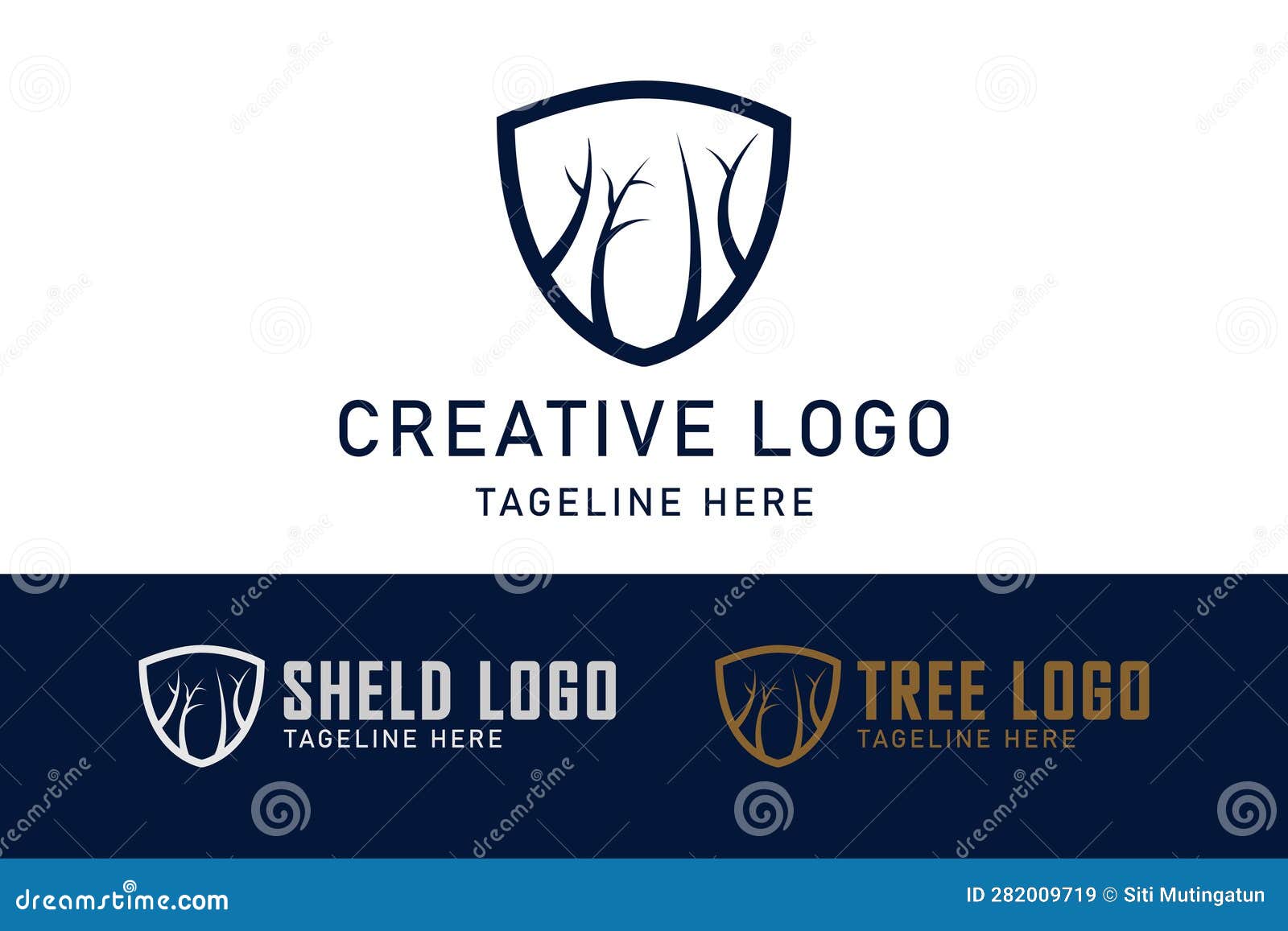 Shield Combination Logo with Tree. Logo Design for Nature Shield ...