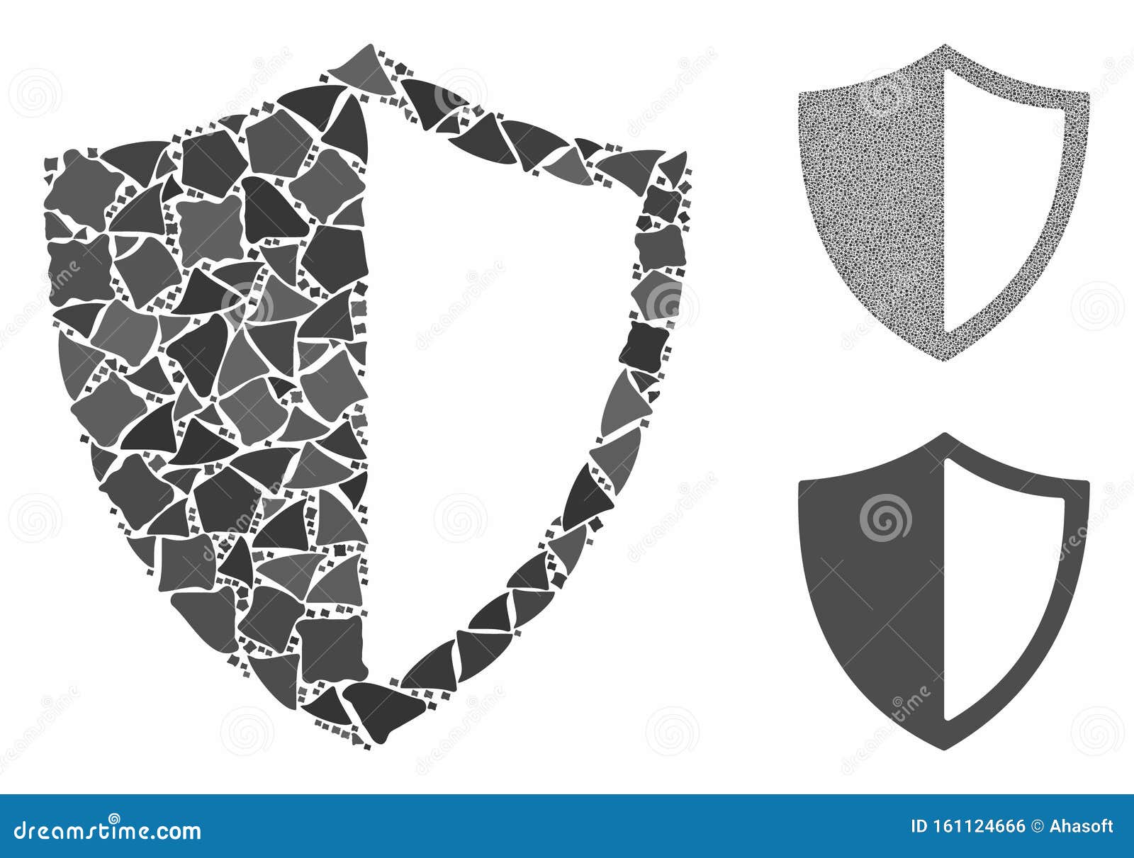 Shield Composition Icon of Tremulant Items Stock Vector - Illustration ...