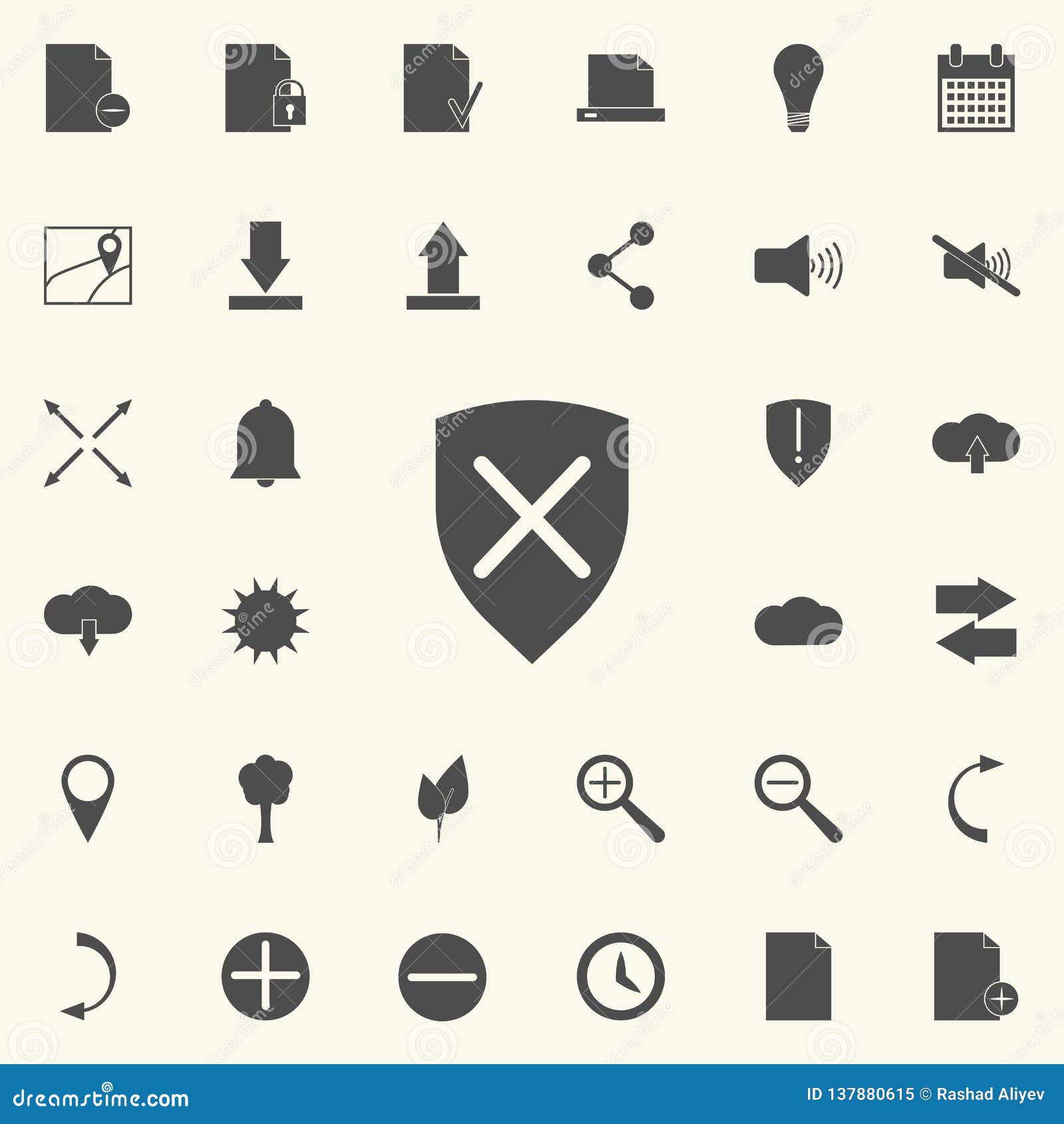 Shield Cross Icon. Web Icons Universal Set for Web and Mobile Stock ...