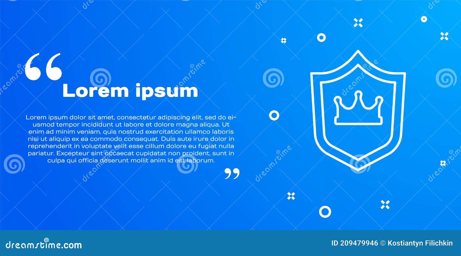 Shield with Crown Icon Isolated on White Background. Vector Stock ...