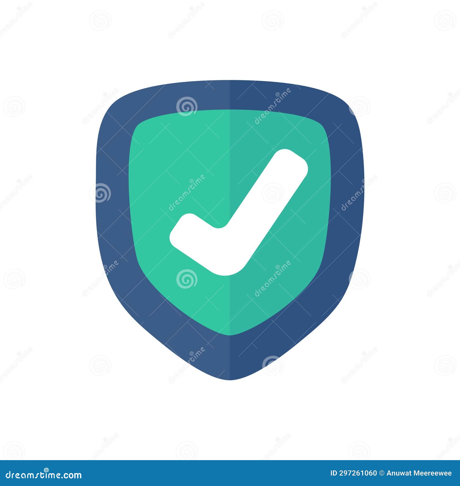 Shield Data Protection Status. a Check Mark on the Shield Stock ...