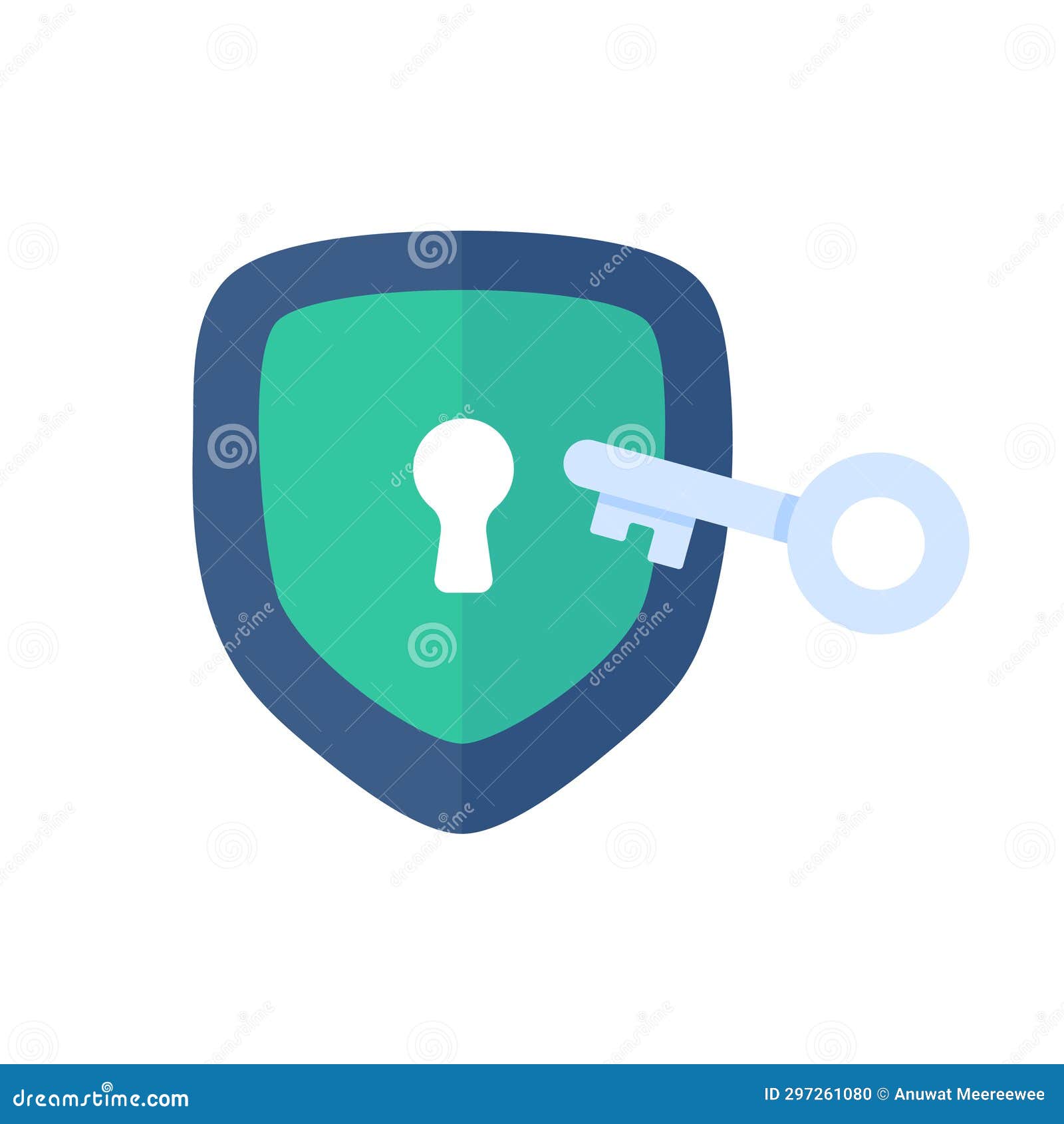 Shield Data Protection Status. a Check Mark on the Shield Stock Vector ...