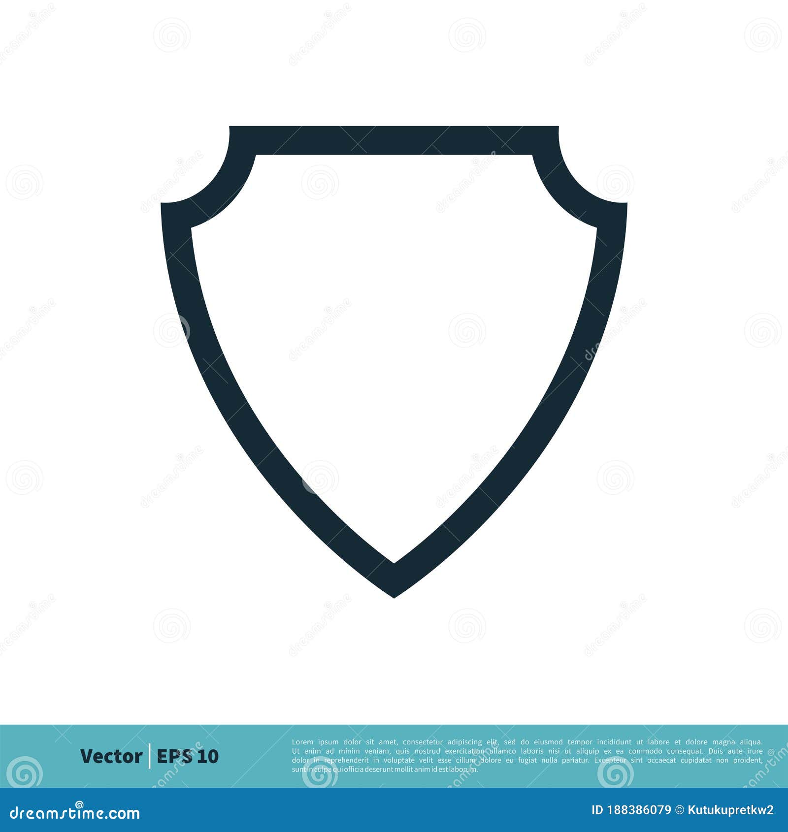 Shield Defense Icon Vector Logo Template Illustration Design. Vector ...