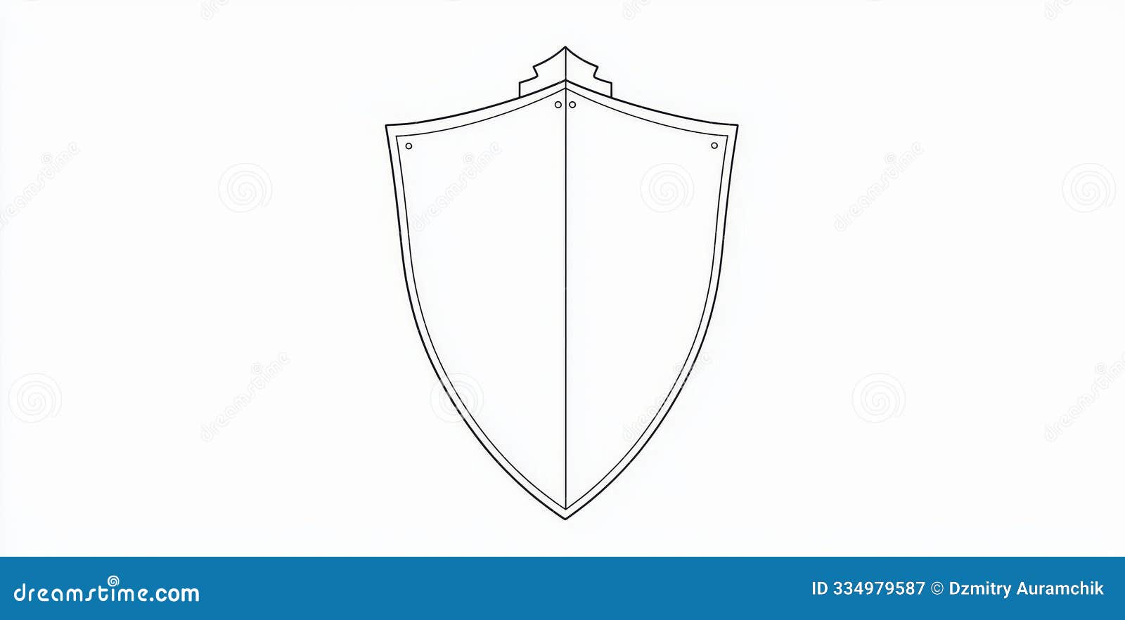 The Shield is Drawn in a Single Line. Security Shield Drawn in a Single ...