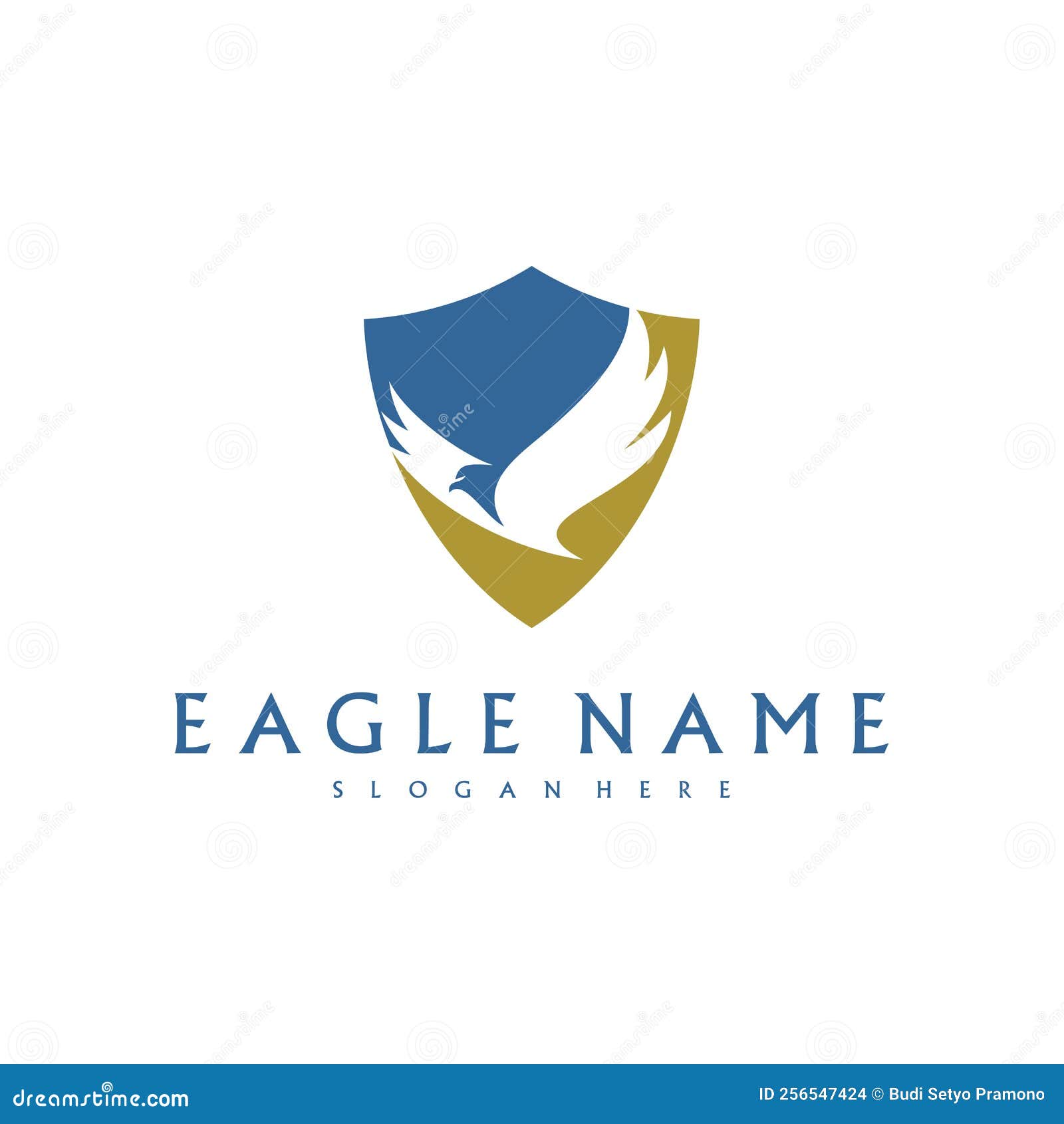 Shield Eagle Logo Design Vector Template. Simple Icon Symbol Stock Illustration - Illustration ...