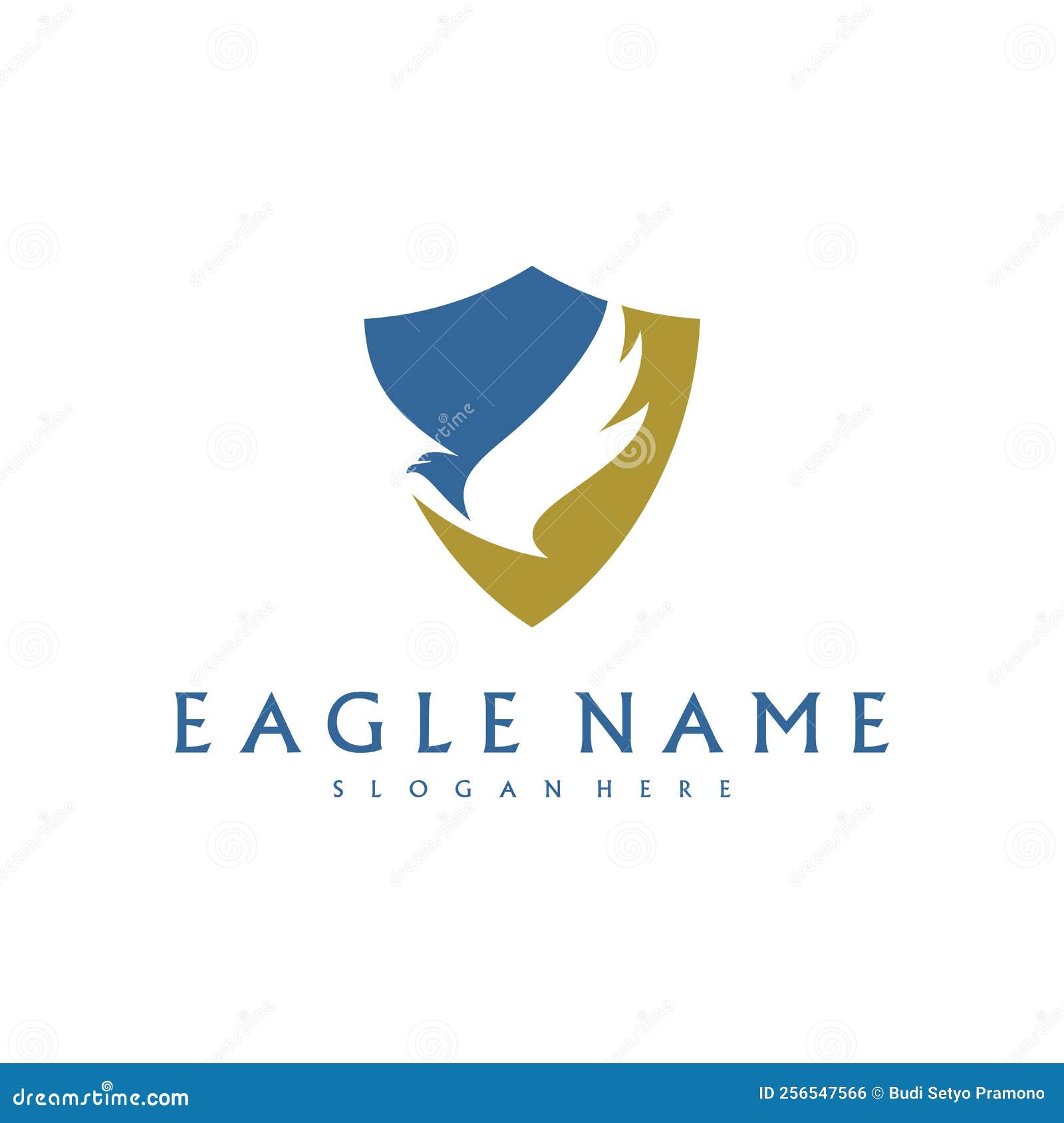 Shield Eagle Logo Design Vector Template. Simple Icon Symbol Stock Illustration - Illustration ...