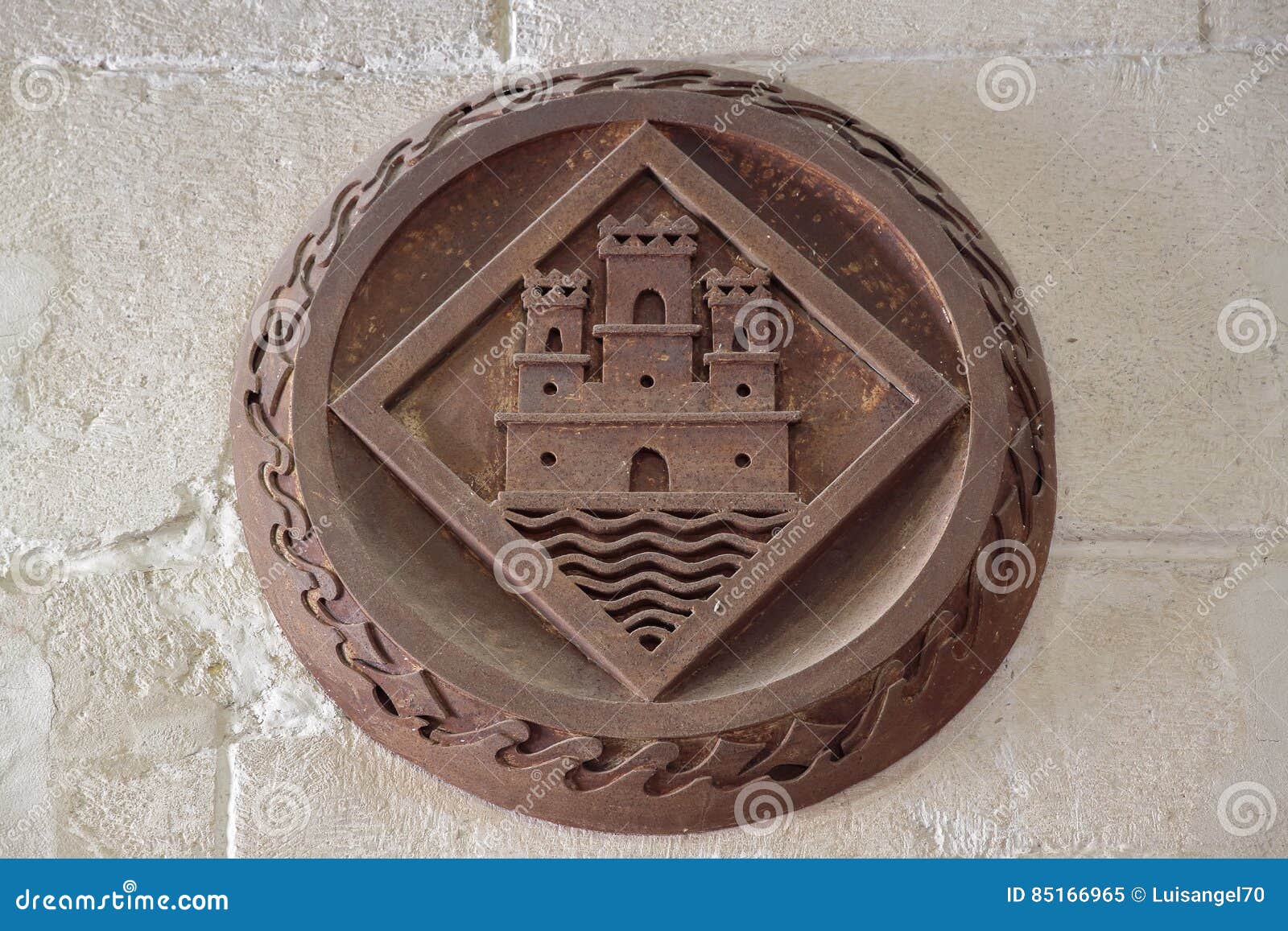 Shield Emblem of the City of Alicante, Spain Stock Image - Image of ...