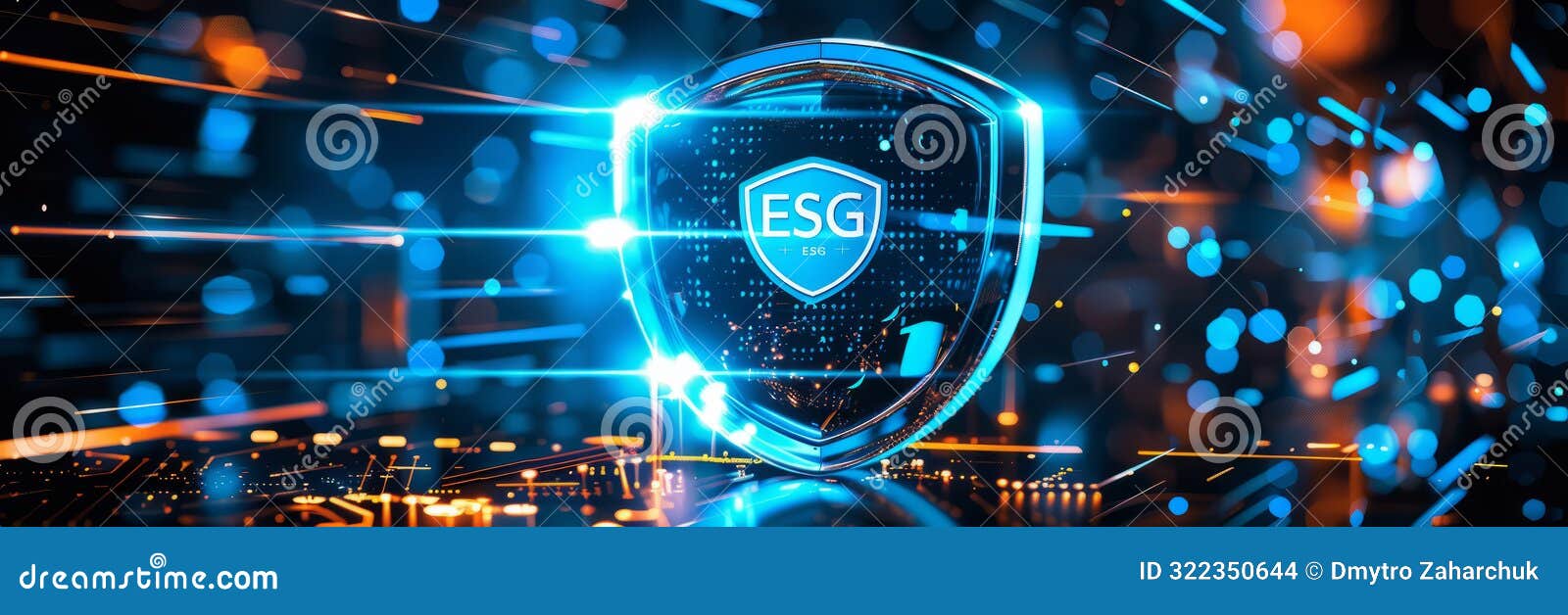 A Shield with ESG Elements Protecting a Company from External Threats ...