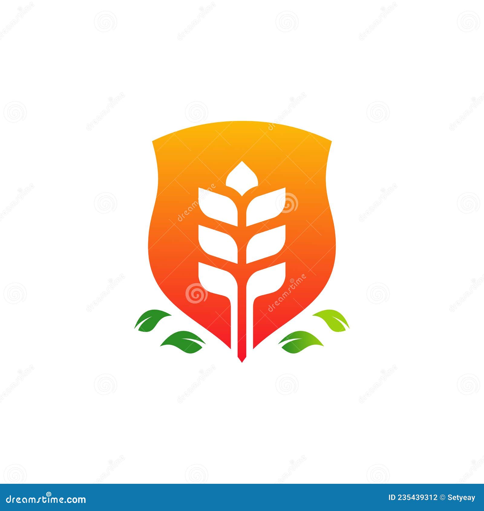 Shield Farm Logo Design Vector Template. Farm Logo Concept Stock ...
