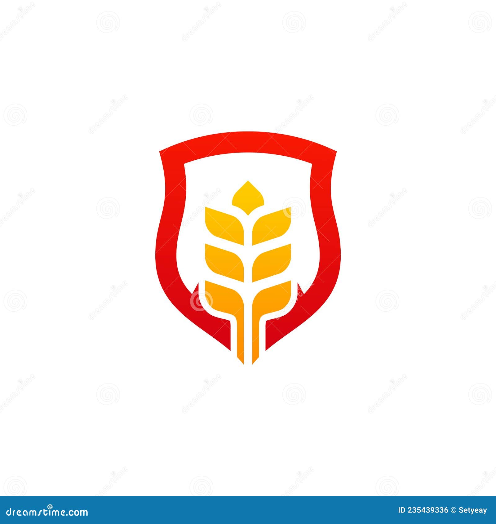Shield Farm Logo Design Vector Template. Farm Logo Concept Stock ...